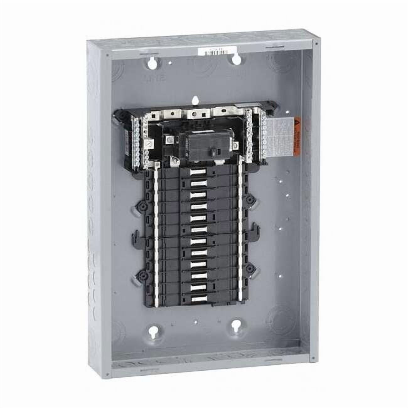 Load Center, QO, 24 Spaces, 100A, 120/240V AC, Convertible Main Circuit ...