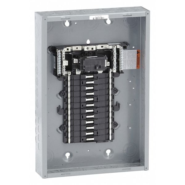 Square D Load Center,100A,CB,1 Phase,24 Spaces QO124M100P - Walmart.com
