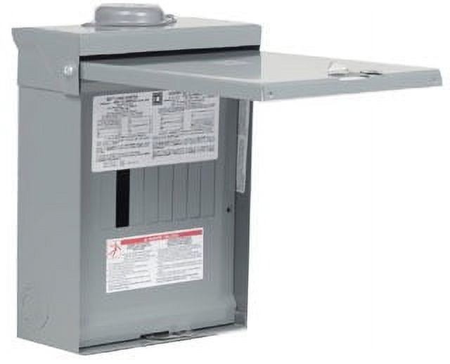 Square D Load Center, 6 Spaces, 100A Amps, 120/240V AC QO612L100RB ...