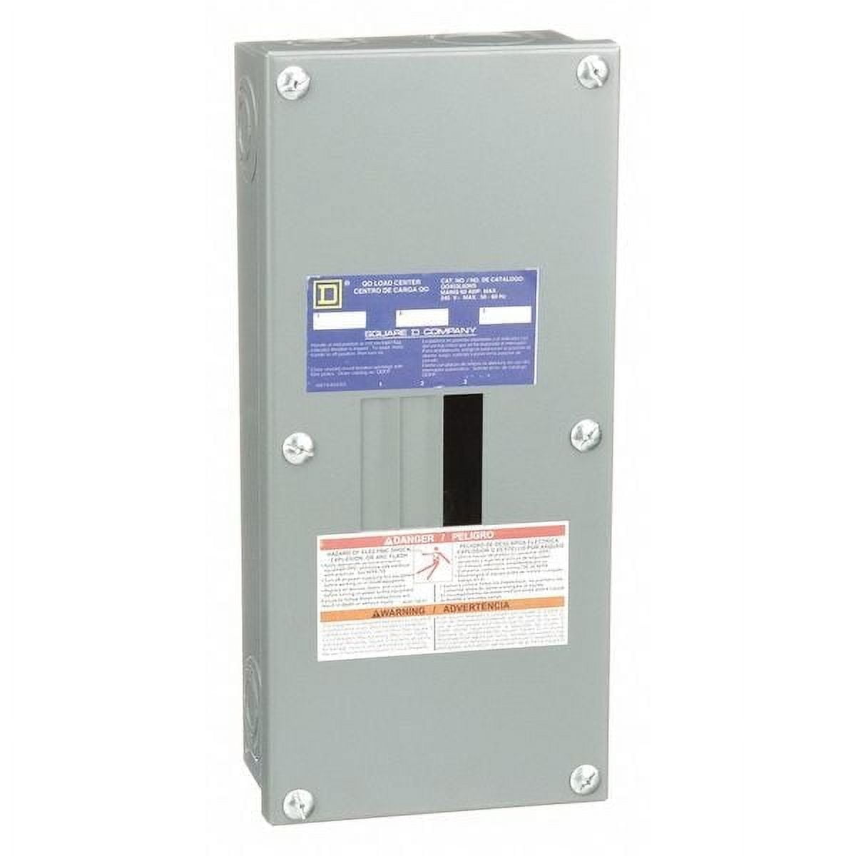 Square D Load Center,60A,Lug,3 Phase,3 Spaces QO403L60NS - Walmart.com