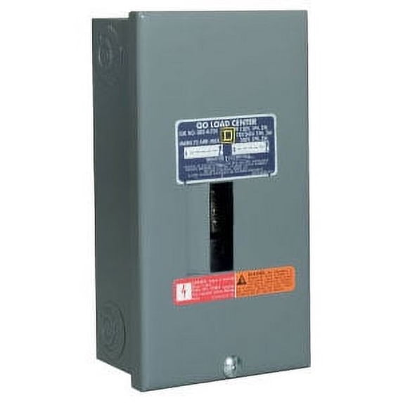 Square D Load Center, 2 Spaces, 70A Amps, 120/240V AC QO24L70S ...