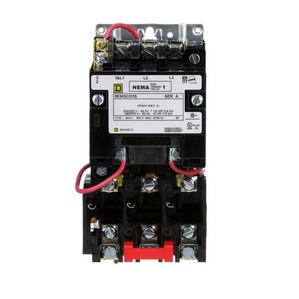 Square D Magnetic Motor Starter, Thermal, 24V AC 8536SCO3V01S - Walmart.com