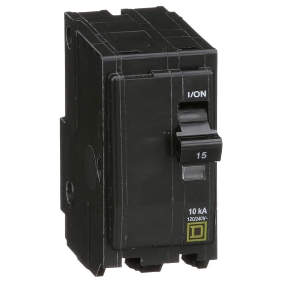Square D QO 15 Amp Circuit Breaker - Two Pole - Electrical Panel ...