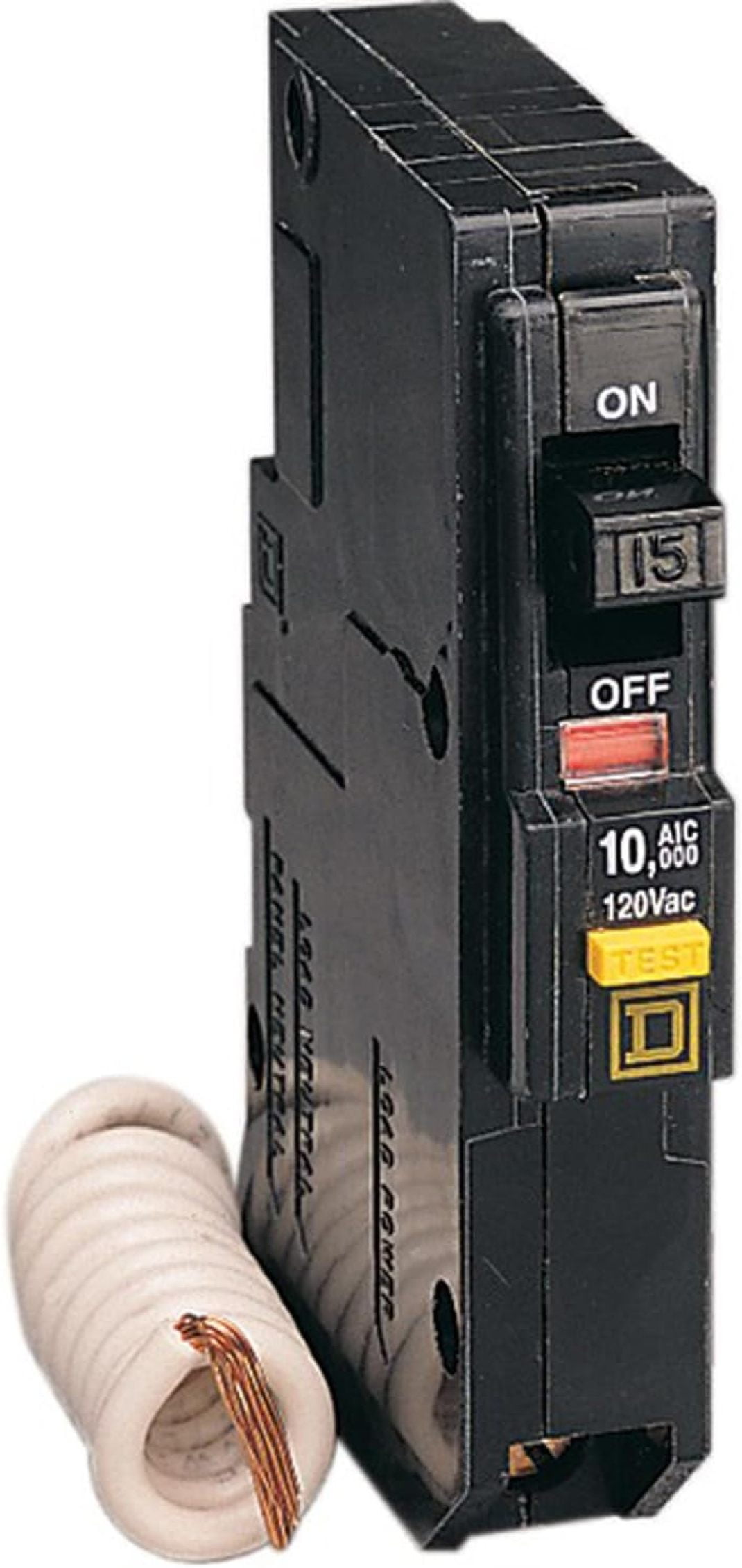 Square D - QO115GFICP QO Qwik-Gard 15 Amp Single-Pole GFCI Circuit ...