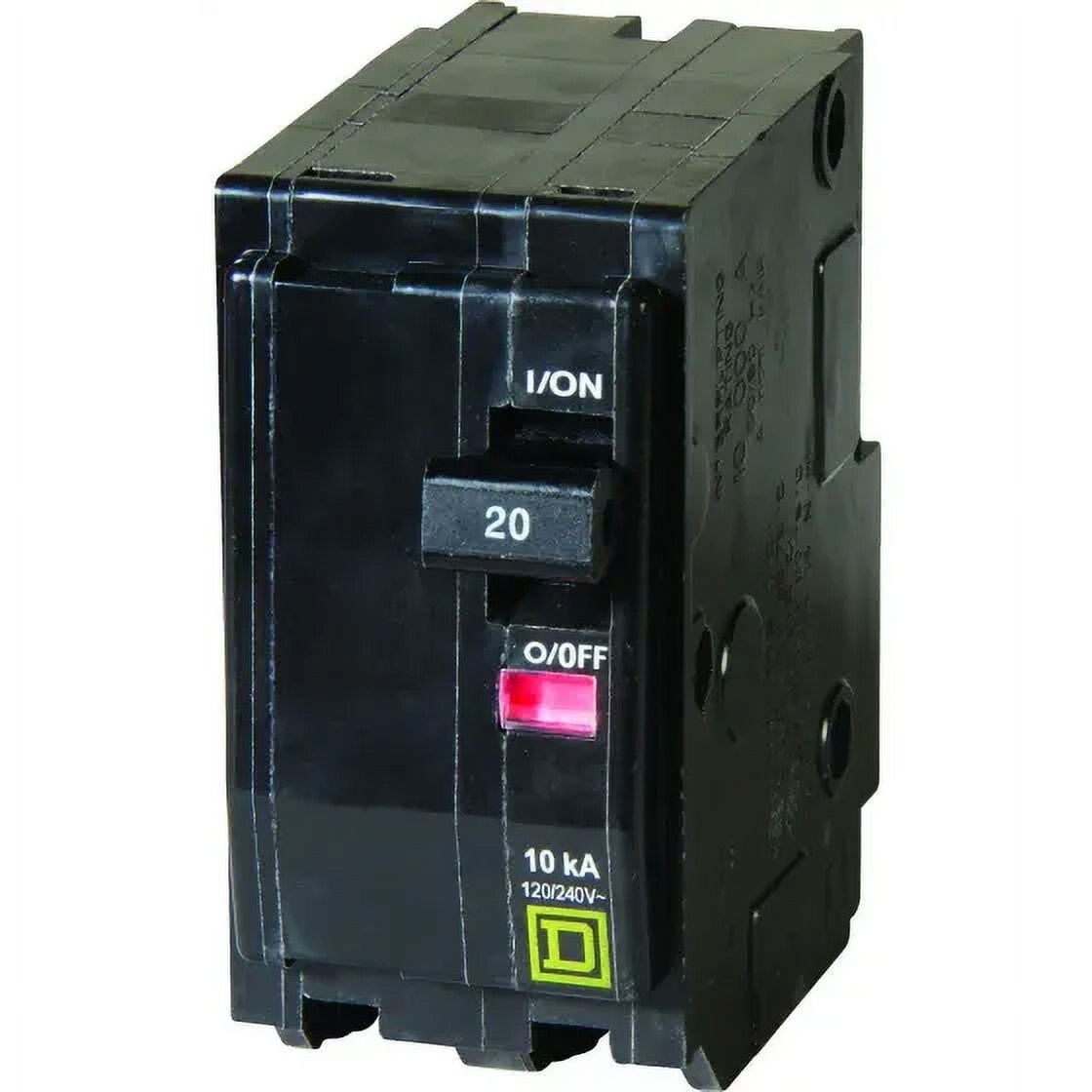 Square D QO220C Qo Circuit Breaker, Mini, 20 a, 2 -Pole, 120/240 Vac ...