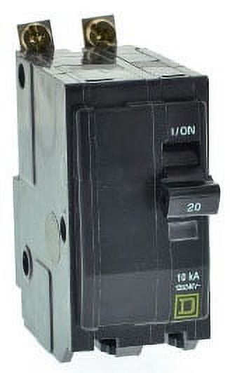 Square D QOB250 Circuit Breaker, QOB-Type, 2-Pole, 120/240VAC, 10kA, 50 ...