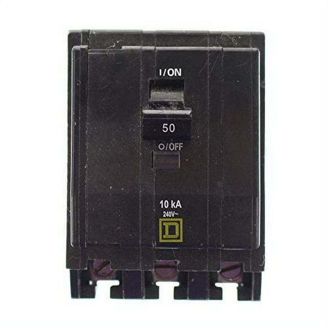 Square D QOB350 Miniature Circuit Breaker 50 Amp, 240 Volt AC, 48 Volt ...