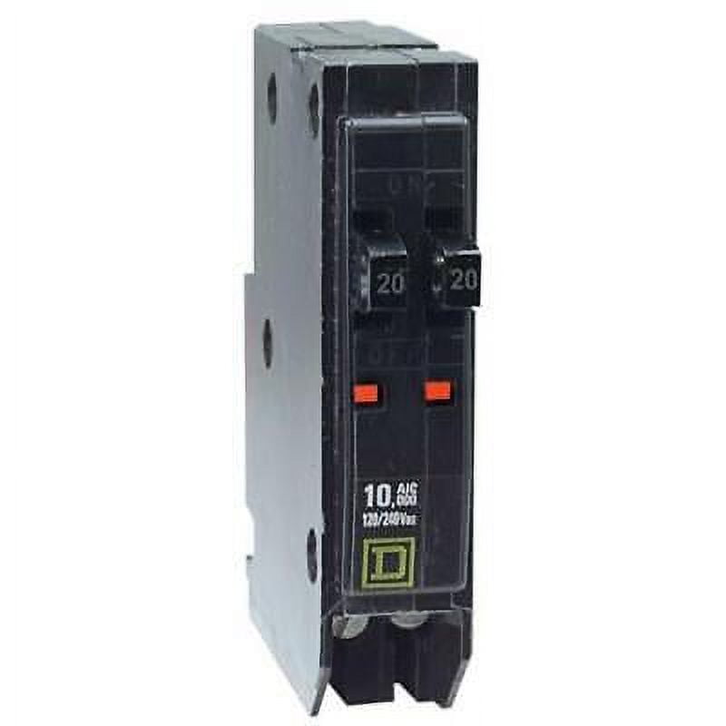 Square D QOT2020 Tandem Circuit Breaker, 20/20 Amp, 3/4" - Walmart.com