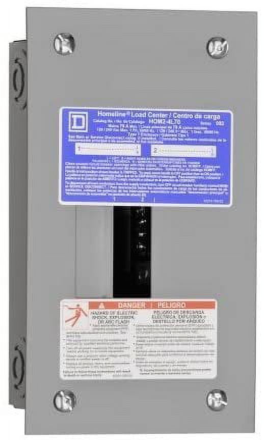 Square D Homeline Main Lugs Load Center - 70 Amp 2-Space Indoor with ...