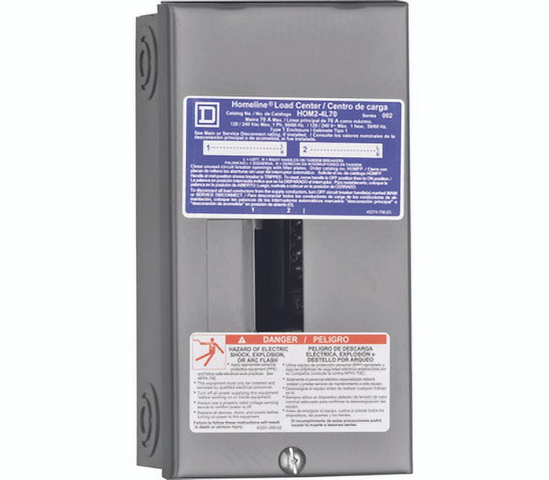 Square D Square D HOM24L70SCP Homeline 70 Amp Main Lug Load Center ...