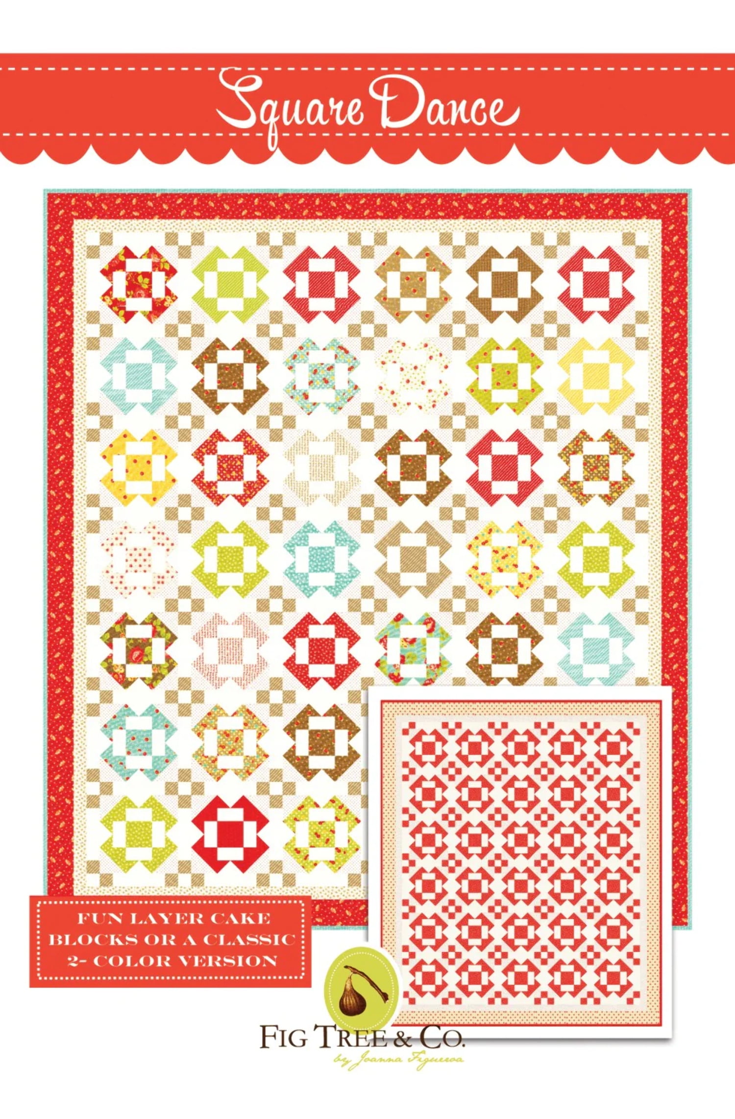 Square Dance Quilt Pattern - Walmart.com