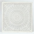 Square Decorative Carved Floral-Patterned MDF Wall Panel - Walmart.com