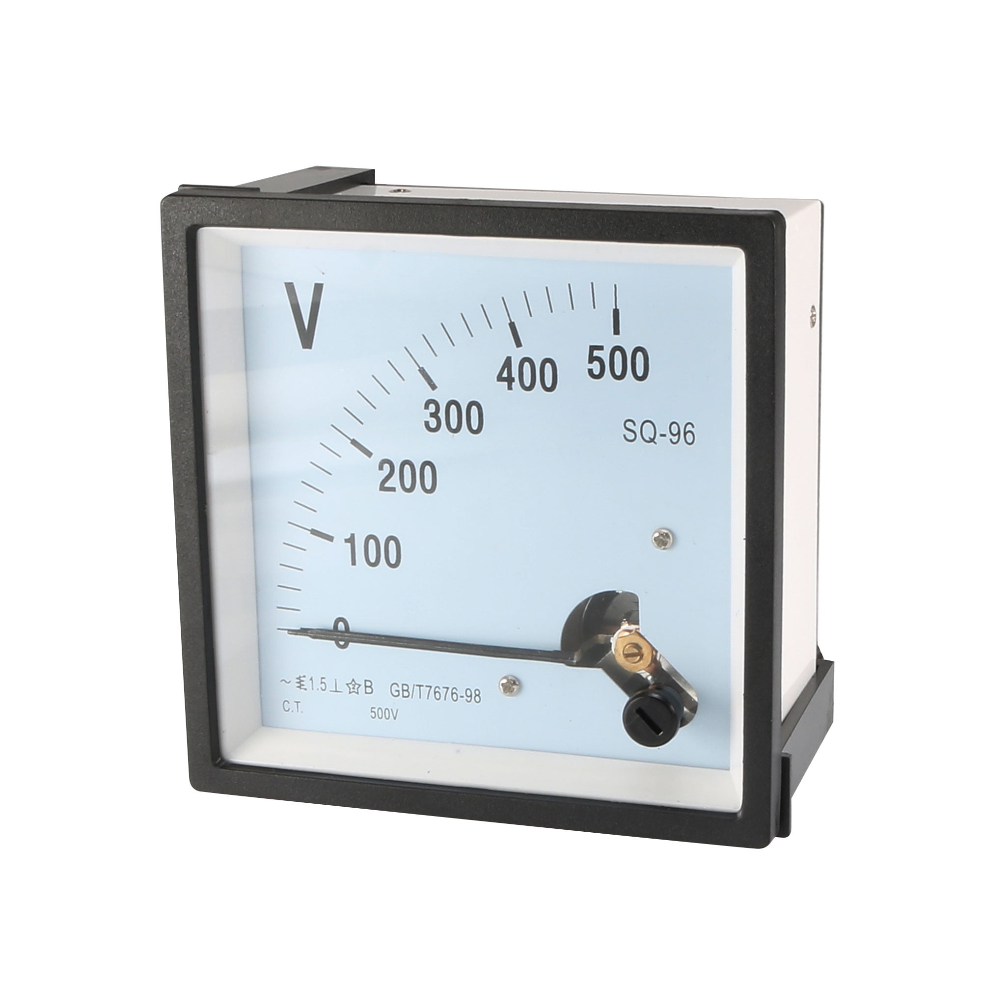 Square Dial Panel Gauge Voltage Meter Voltmeter 0-500V SQ-96 - Walmart.com