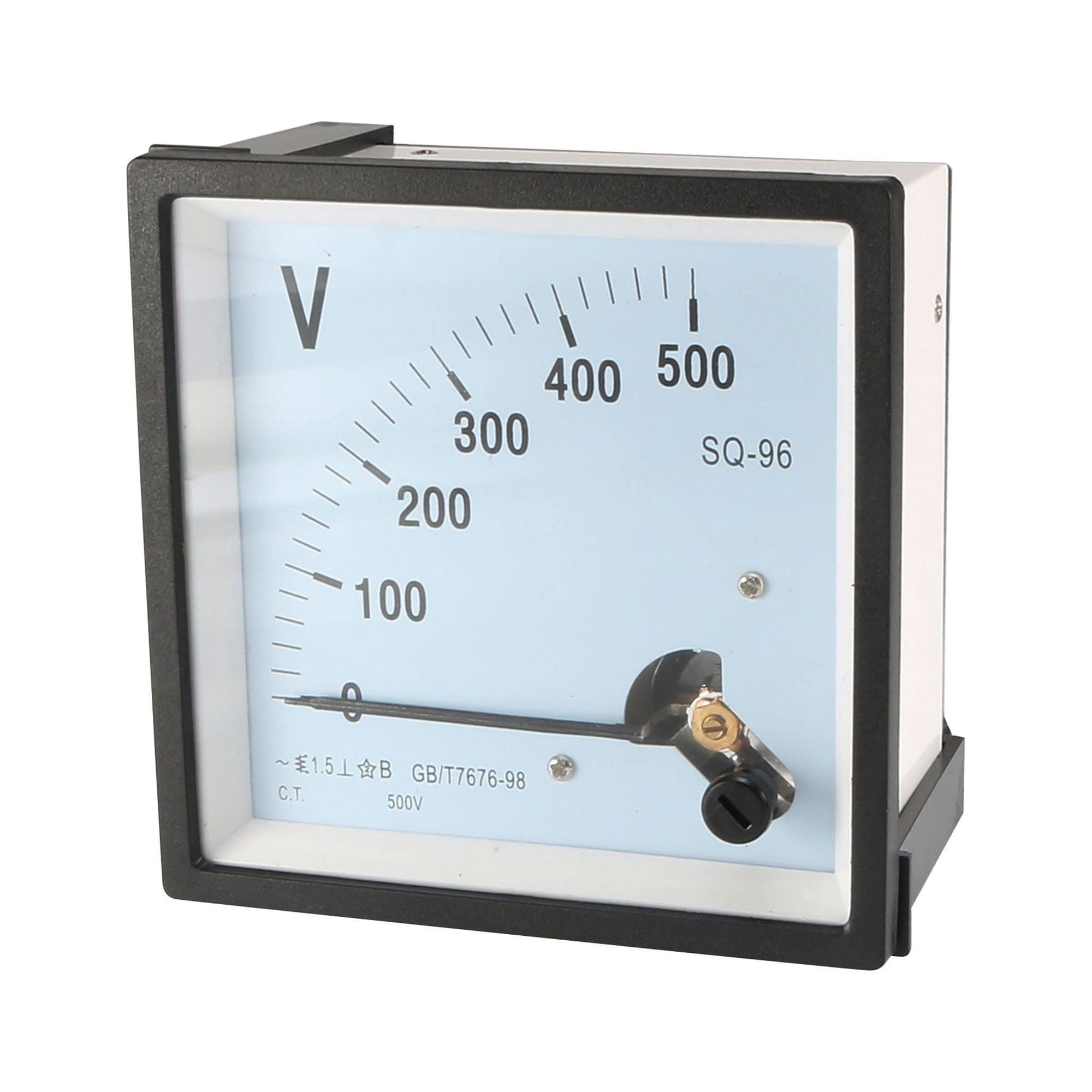 Square Dial Panel Gauge Voltage Meter Voltmeter 0-500V SQ-96 - Walmart.com