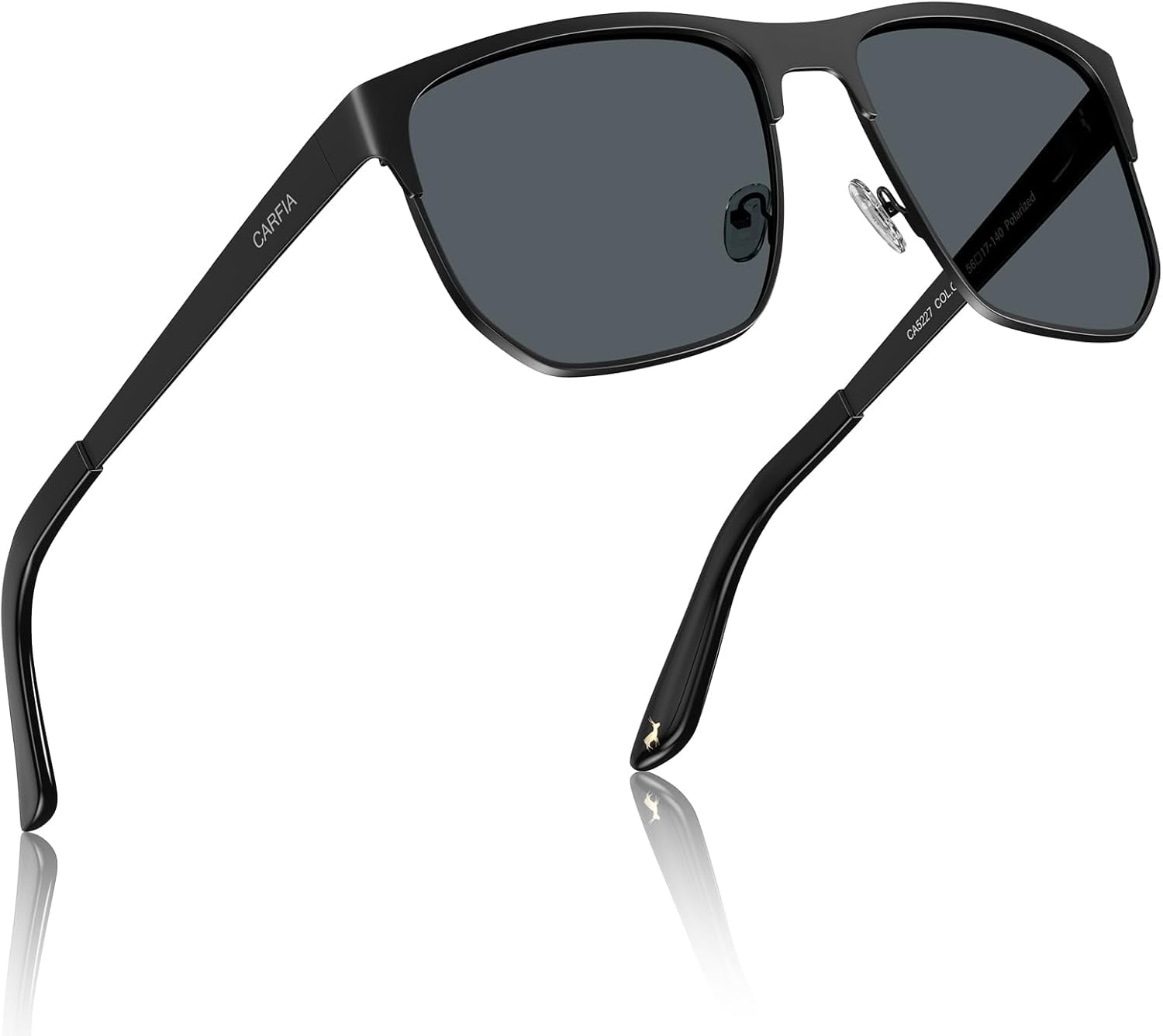 Square Driving Polarized Sunglasses for Men Spring Hinge Eyewear CA5227 ...
