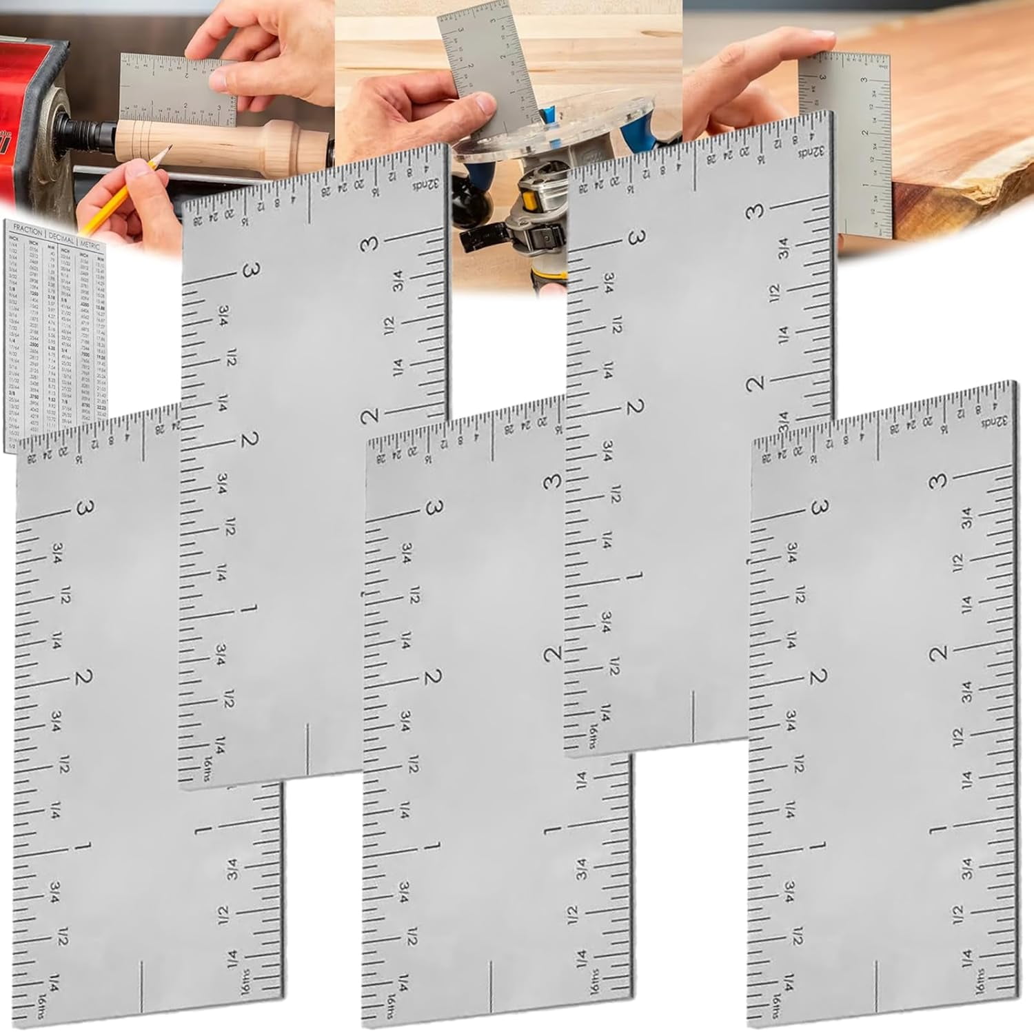 Square Edge Ruler, Woodworker Edge Rule Stainless Steel Square Edge ...