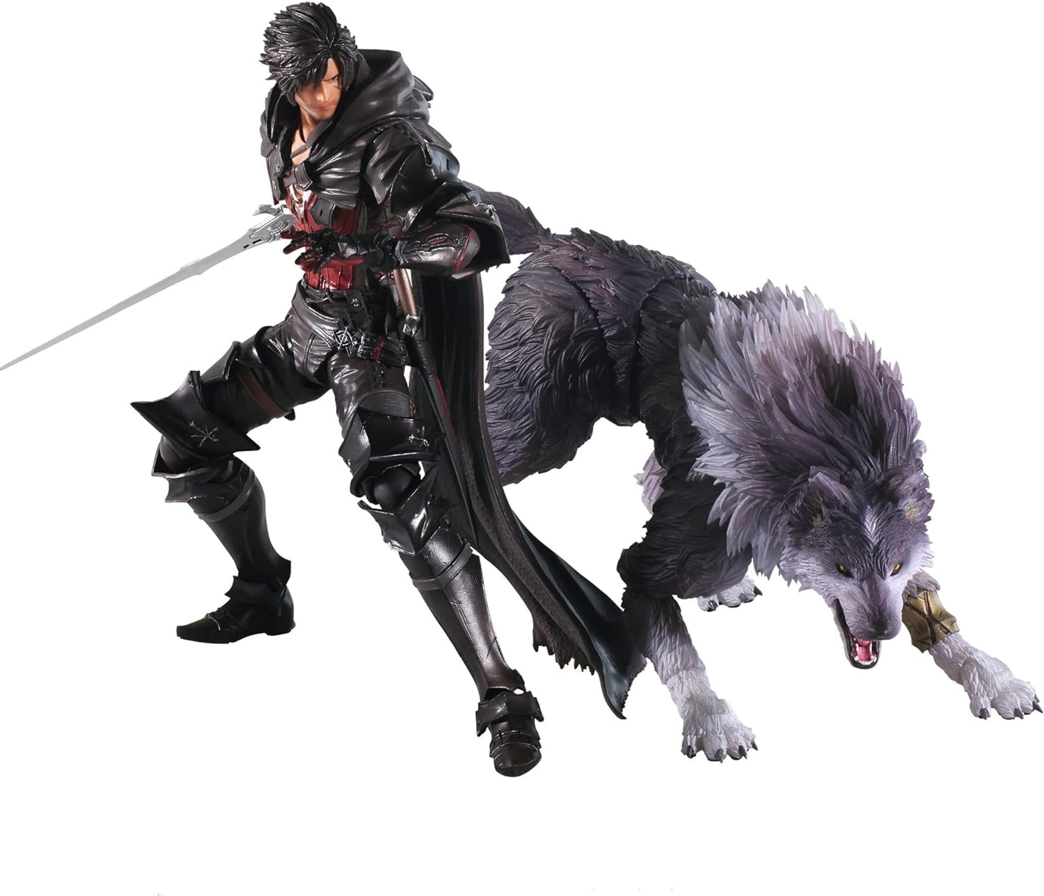 Square Enix Final Fantasy XVI Bling Arts Clive Rosfield & Torgal PVC ...