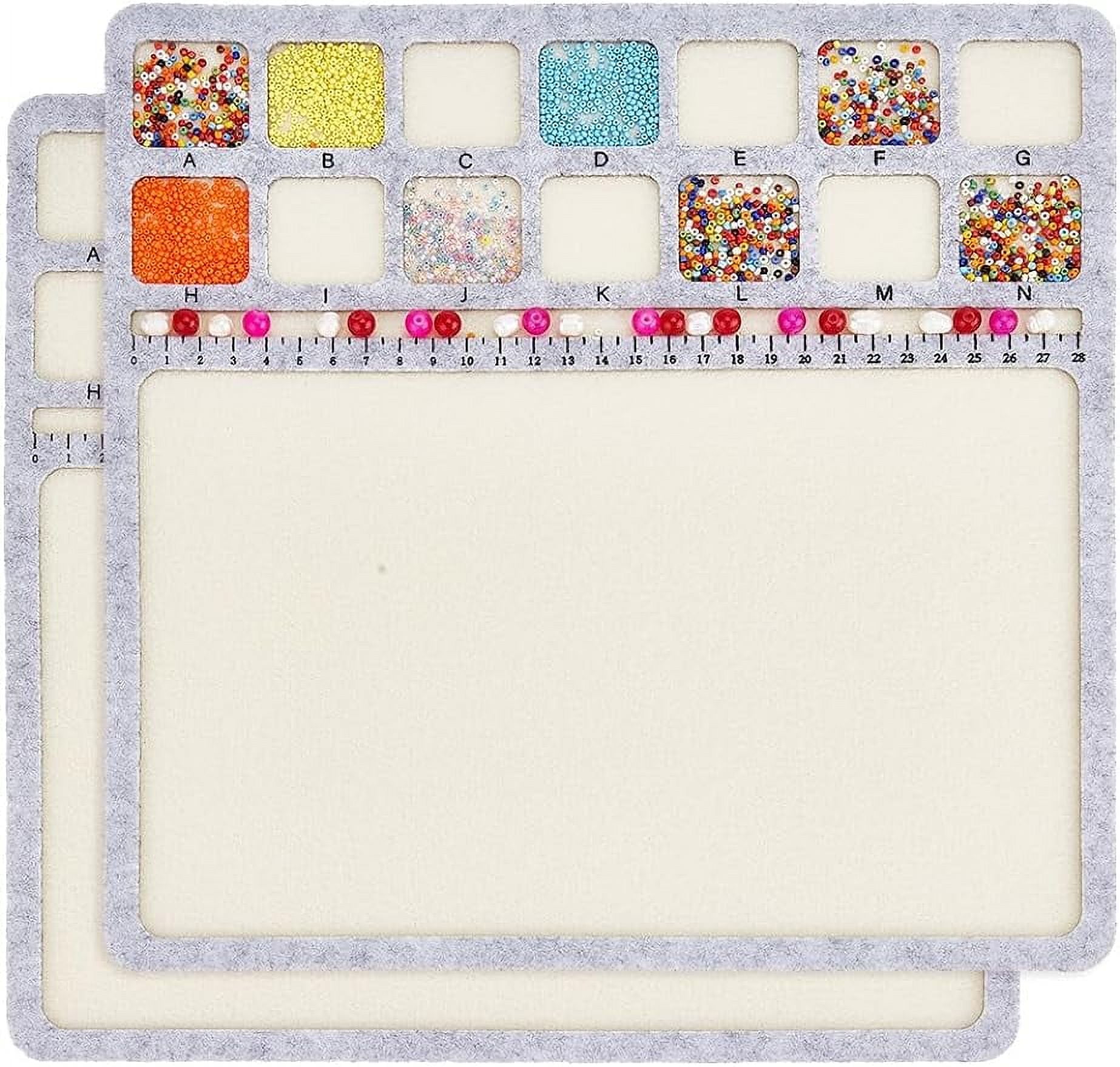 Square Felt Bead Design Boards Medium Mat with Centimeter Alphabetic ...