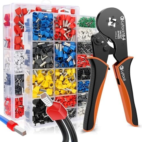 Square Ferrule Crimping Tool Kit, Wire Ferrule Crimper Plier AWG 28-5 ...