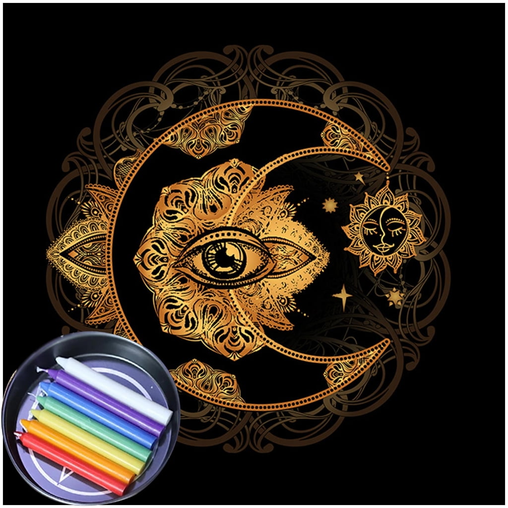 Square Flannelette Tarots Altar Cloth Board Game Pad Astrological Table ...