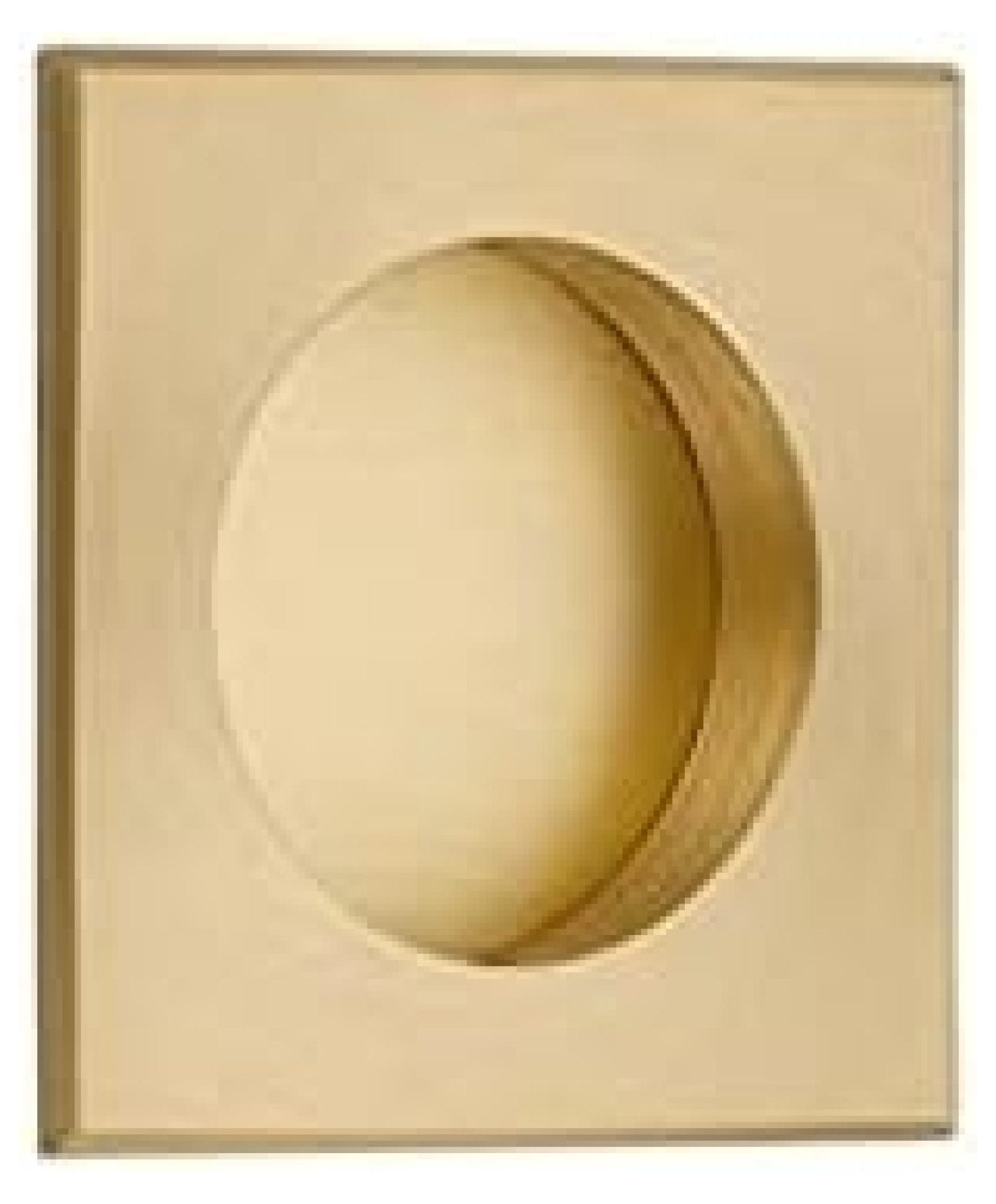 Square Flush Pull - Solid Brass Door Pull, 2.5" x 2.5" - Sliding Barn Door Hardware, Cabinet ...