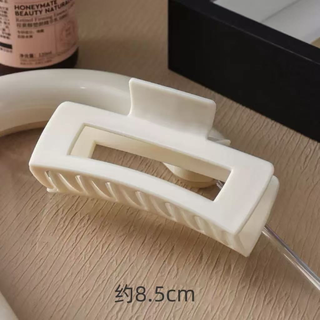 Square Frosting Hair Soft Claw Clips, Large Non-Slip Matte Barrettes ...
