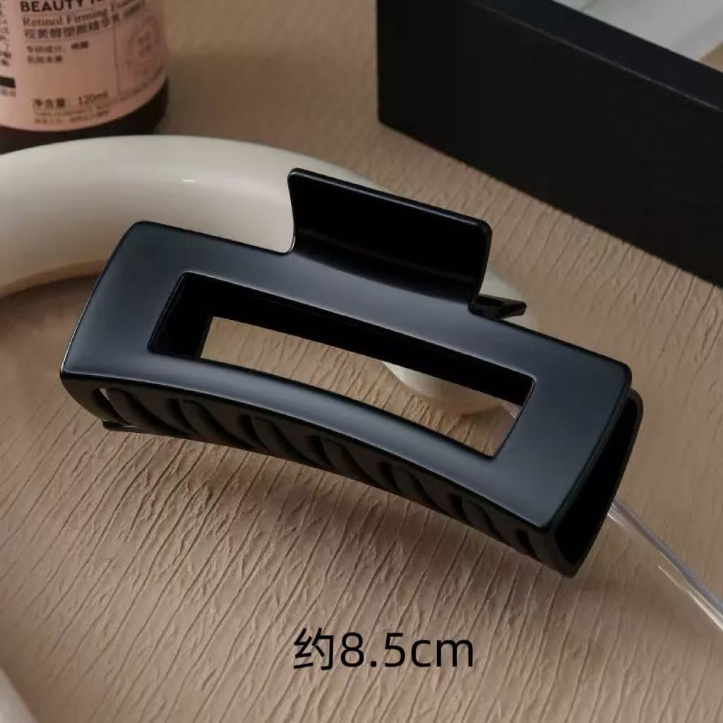 Square Frosting Hair Soft Claw Clips, Large Non-Slip Matte Barrettes ...