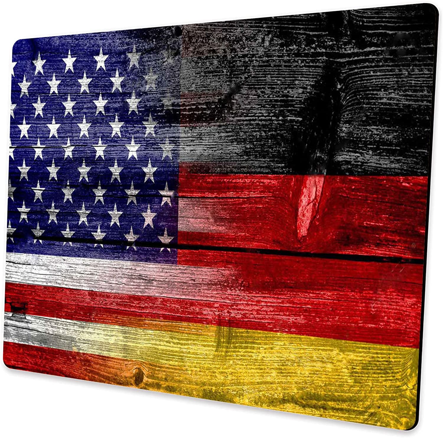 Square Gaming Mouse Pad, Office Mouse Pad, Colorful Wood Grain American ...