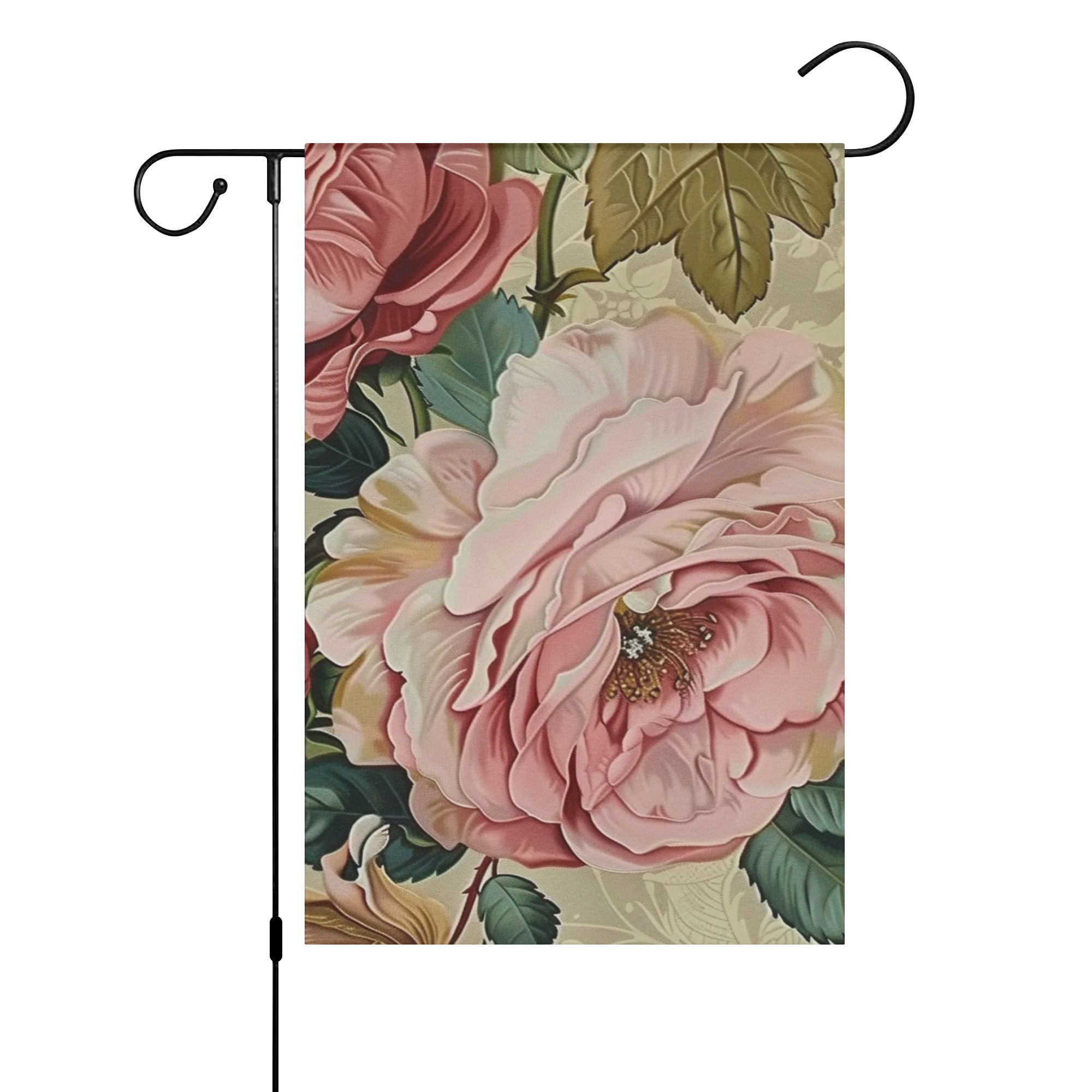 Square Garden Flag Double Simple Beautiful Style Exquisite Outdoor Flag ...