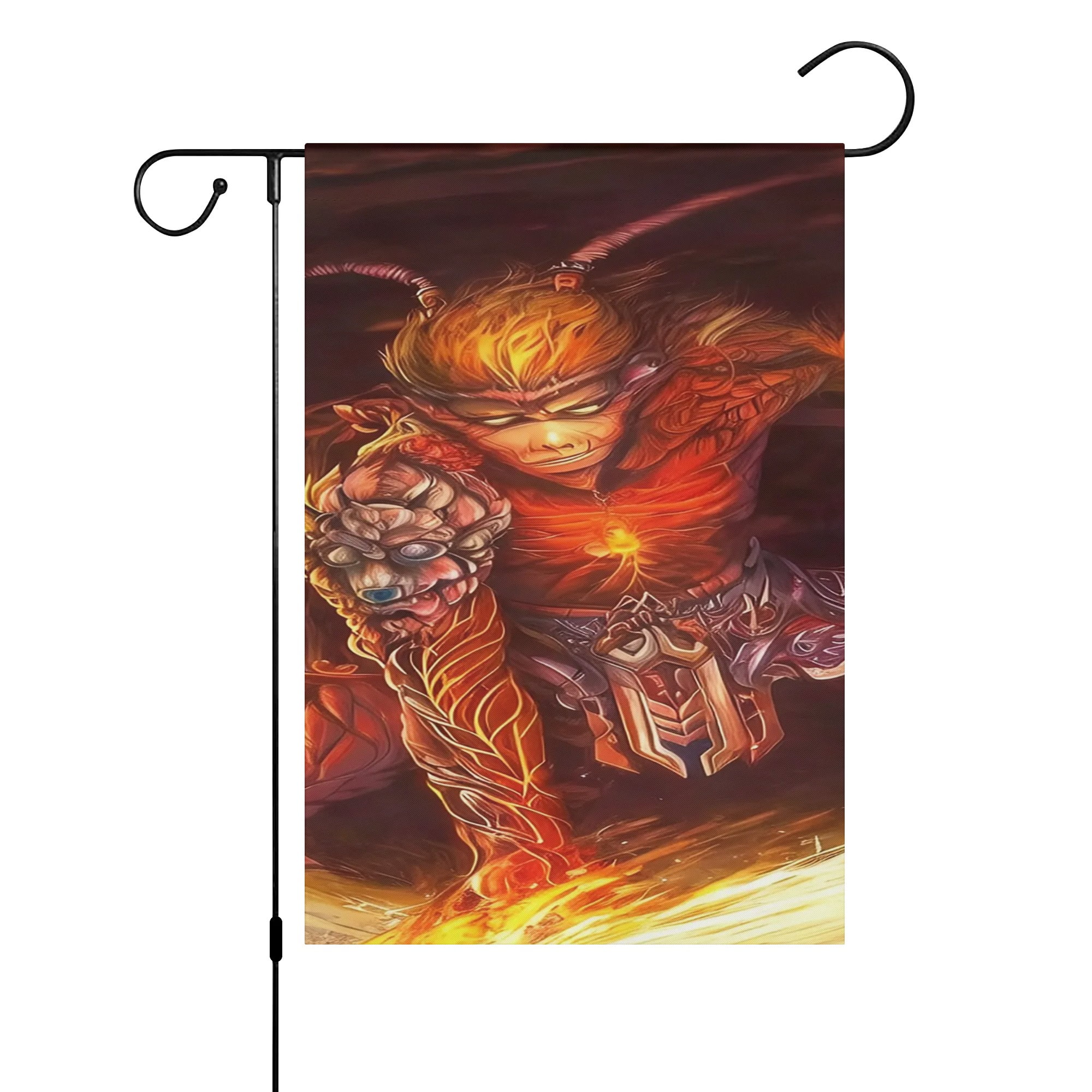 Square Garden Flag Exquisite Sun Wukong Double Sided Outdoor Flag ...