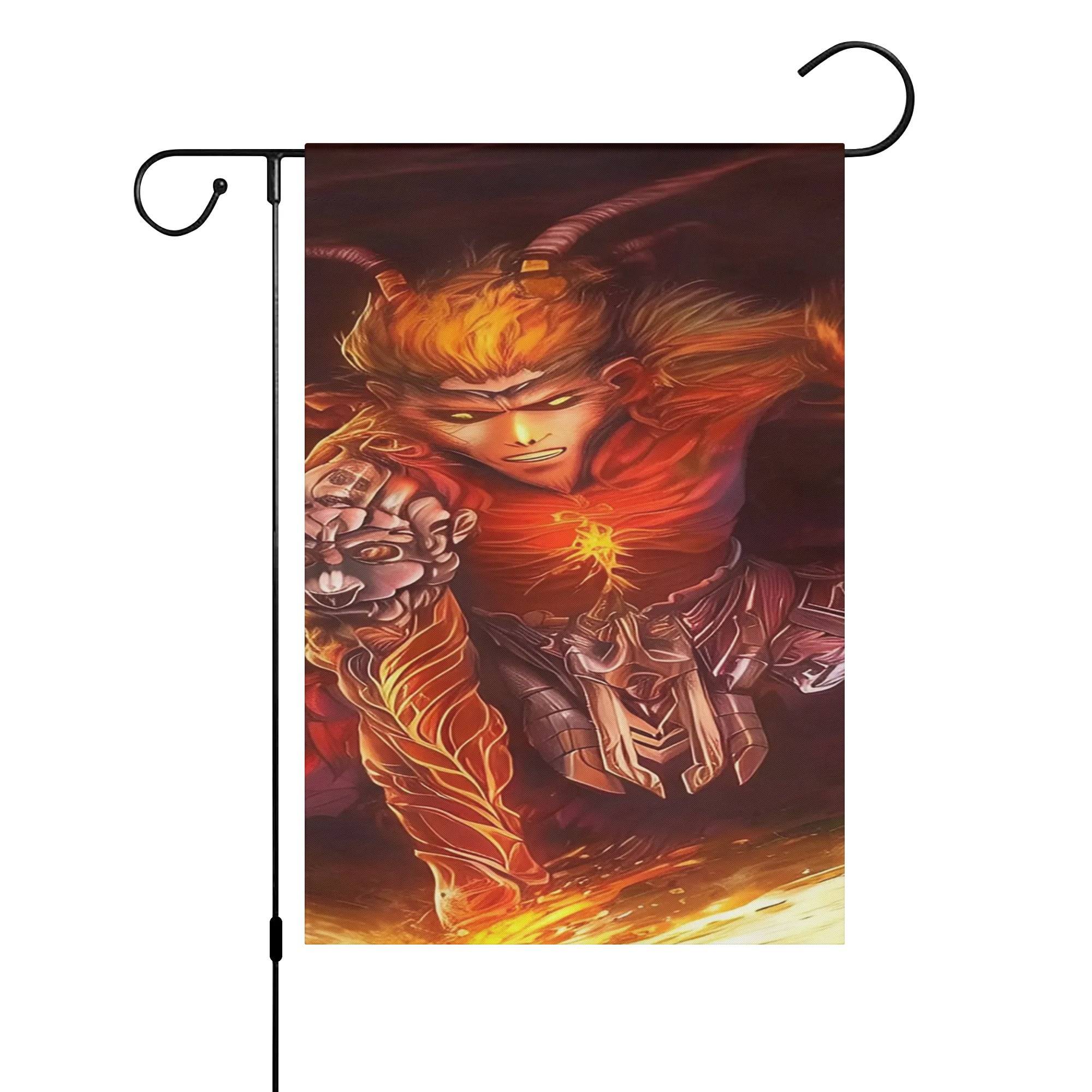 Square Garden Flag Exquisite Sun Wukong Double Sided Outdoor Flag ...