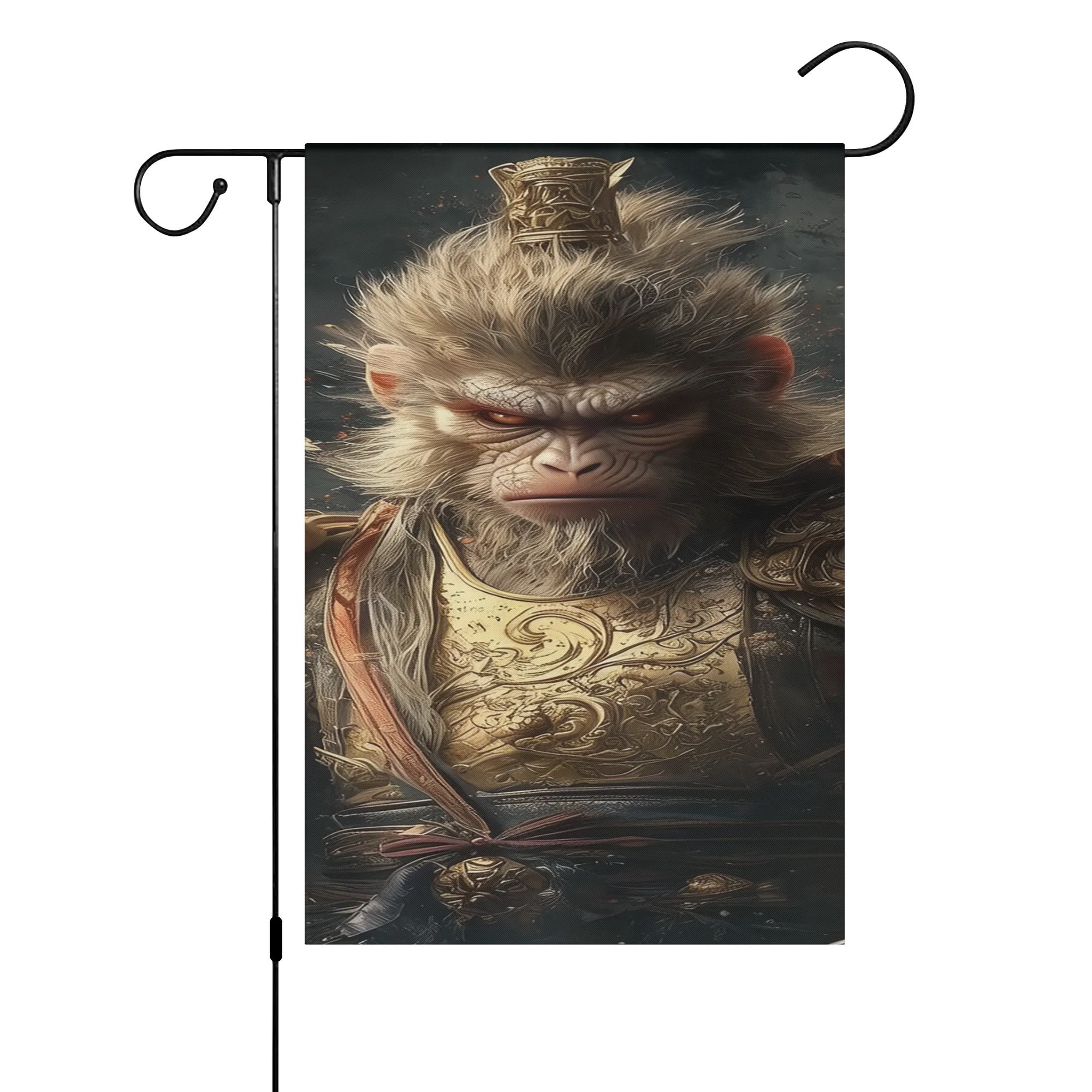 Square Garden Flag Fashion Sun Wukong Style Double Sided Outdoor Flag ...