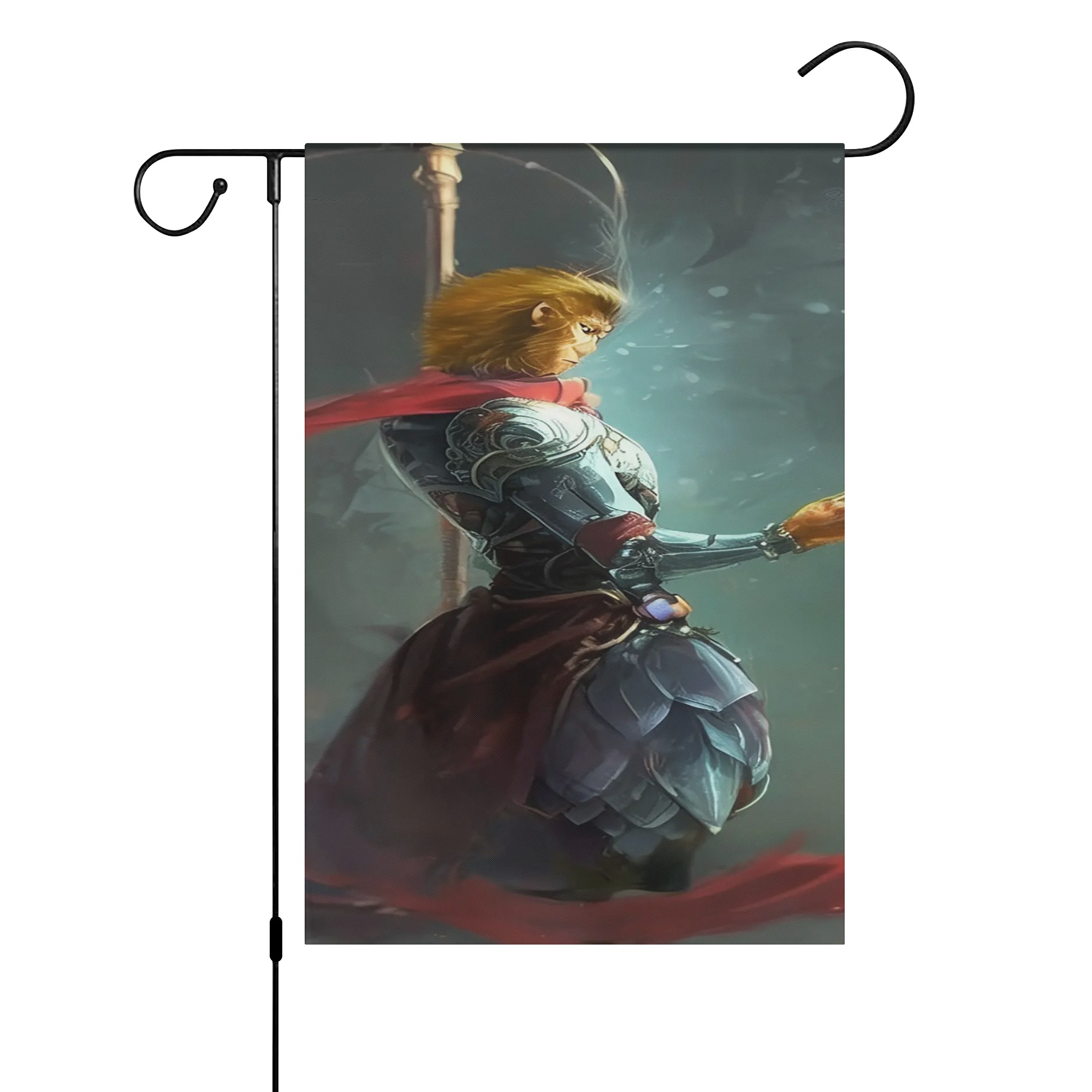 Square Garden Flag Mighty Sun Wukong Style Double Sided Outdoor Flag ...