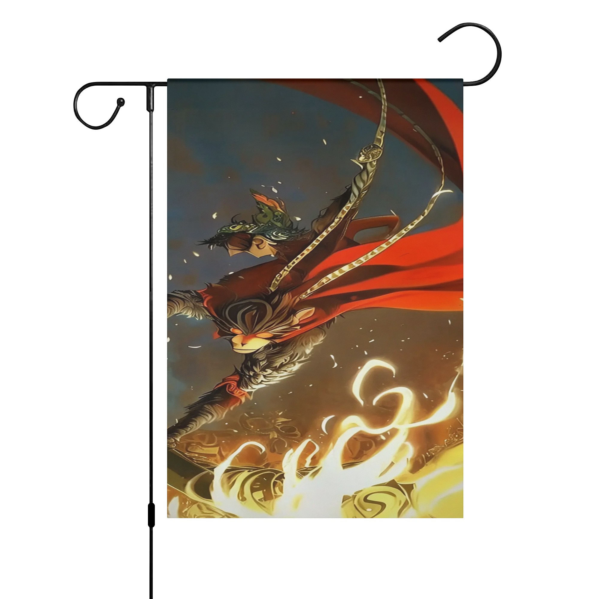 Square Garden Flag Sun Wukong Double Sided Outdoor Flag Durable and ...