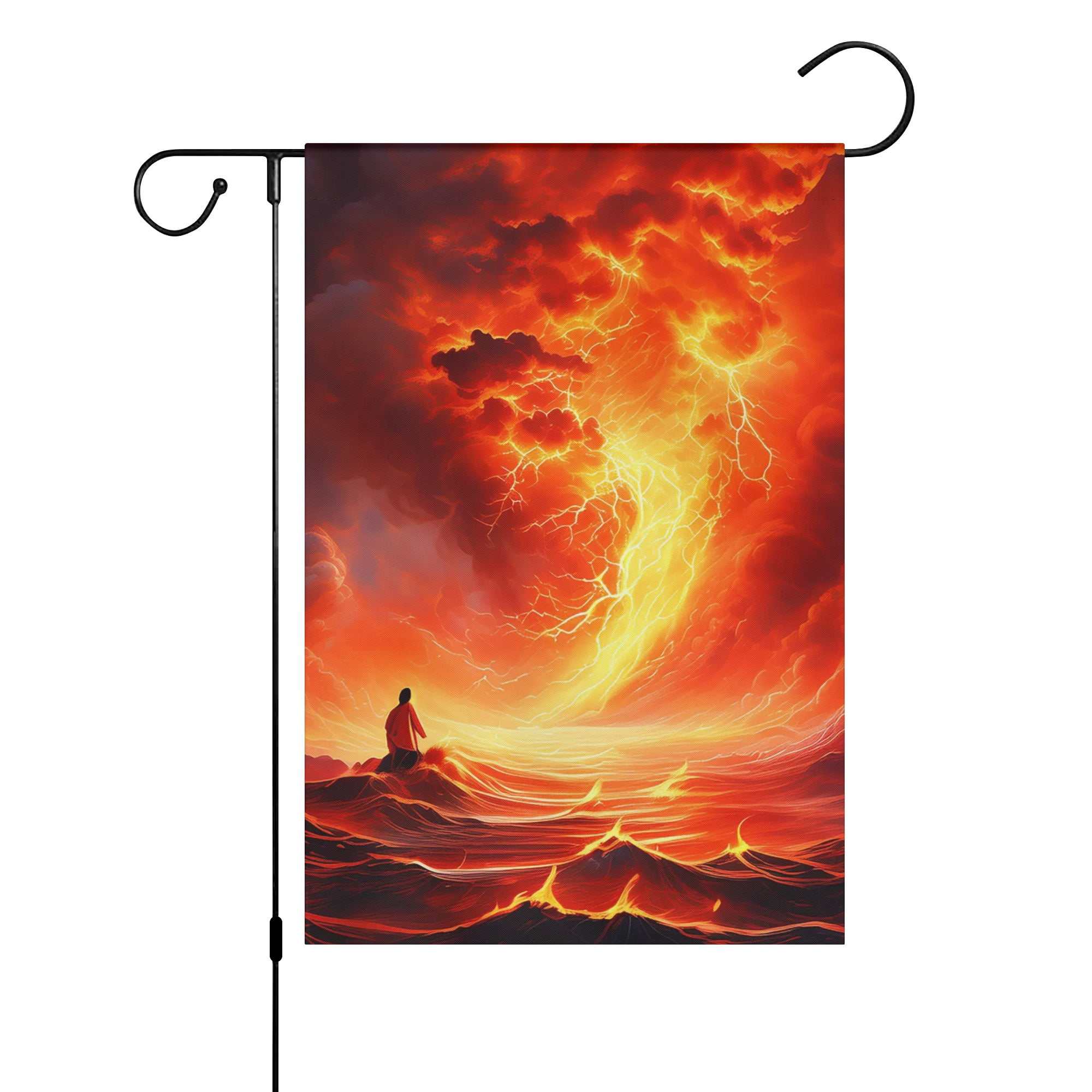 Square Garden Flag Volcano Style Outdoor Flag Double Sided Durable and ...