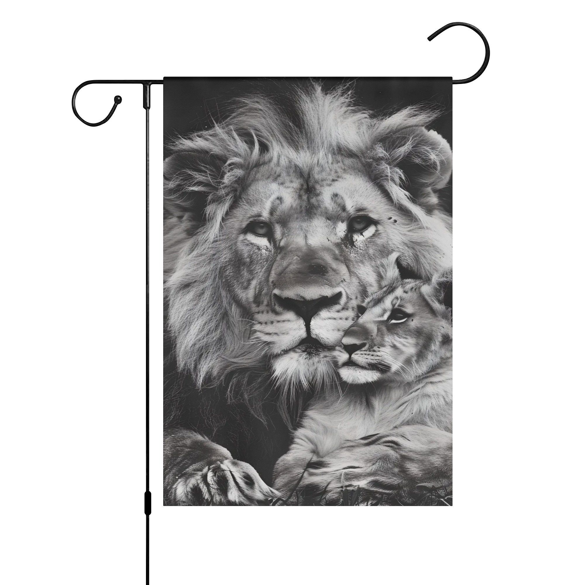 Square Garden FlagSimple Exquisite Style Double Sided Outdoor Flag ...