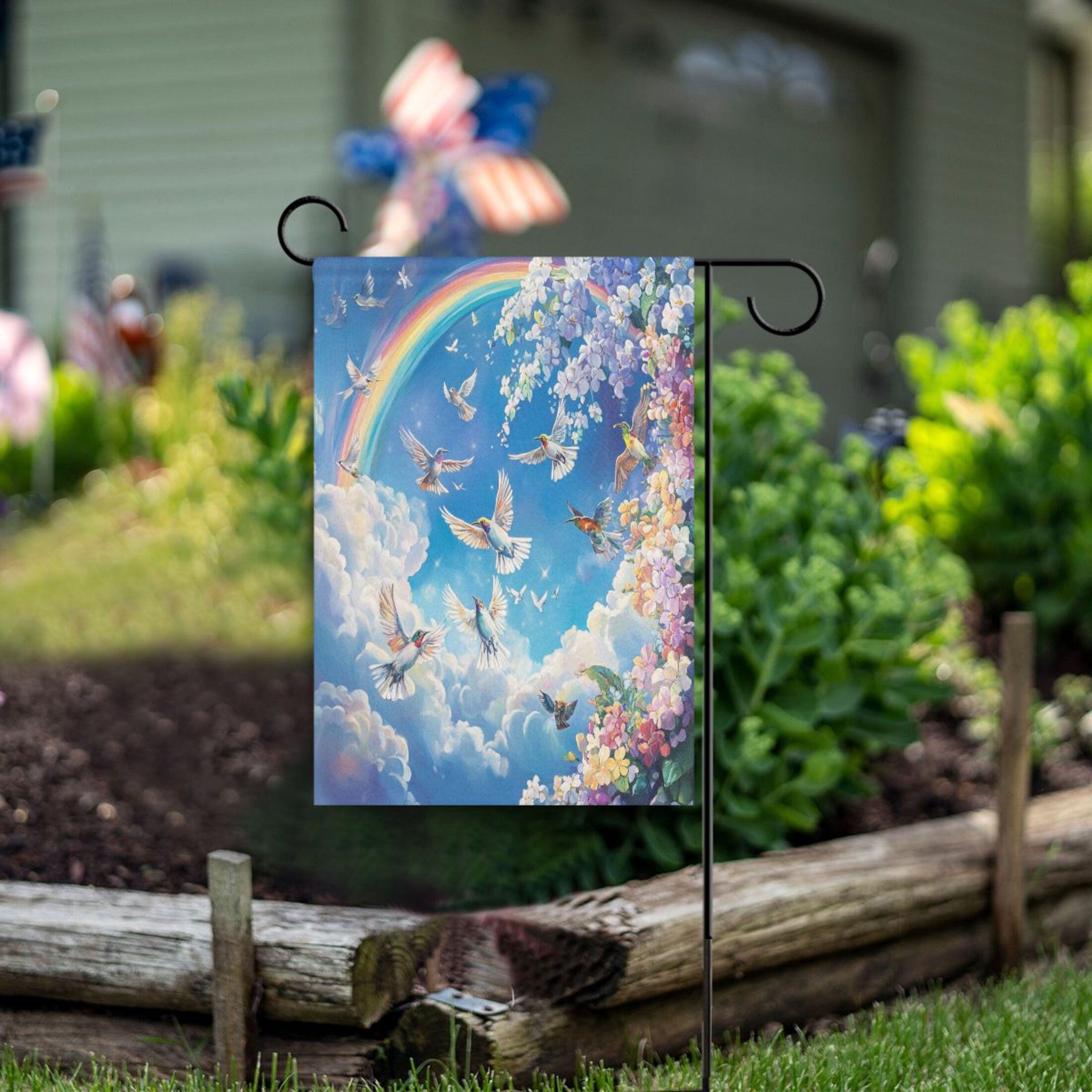 Square Garden Flags 28x40in Garden Flags Outdoor Flags Outdoor Banners ...