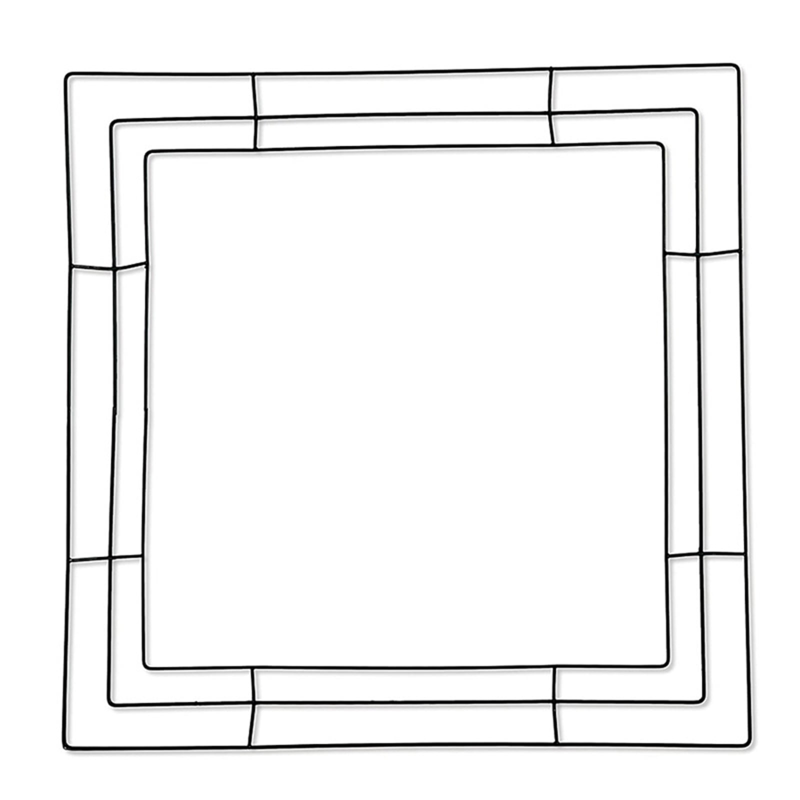 Square Garland Hangers Metal Square Frames Metal Wreath Ring Wreath ...