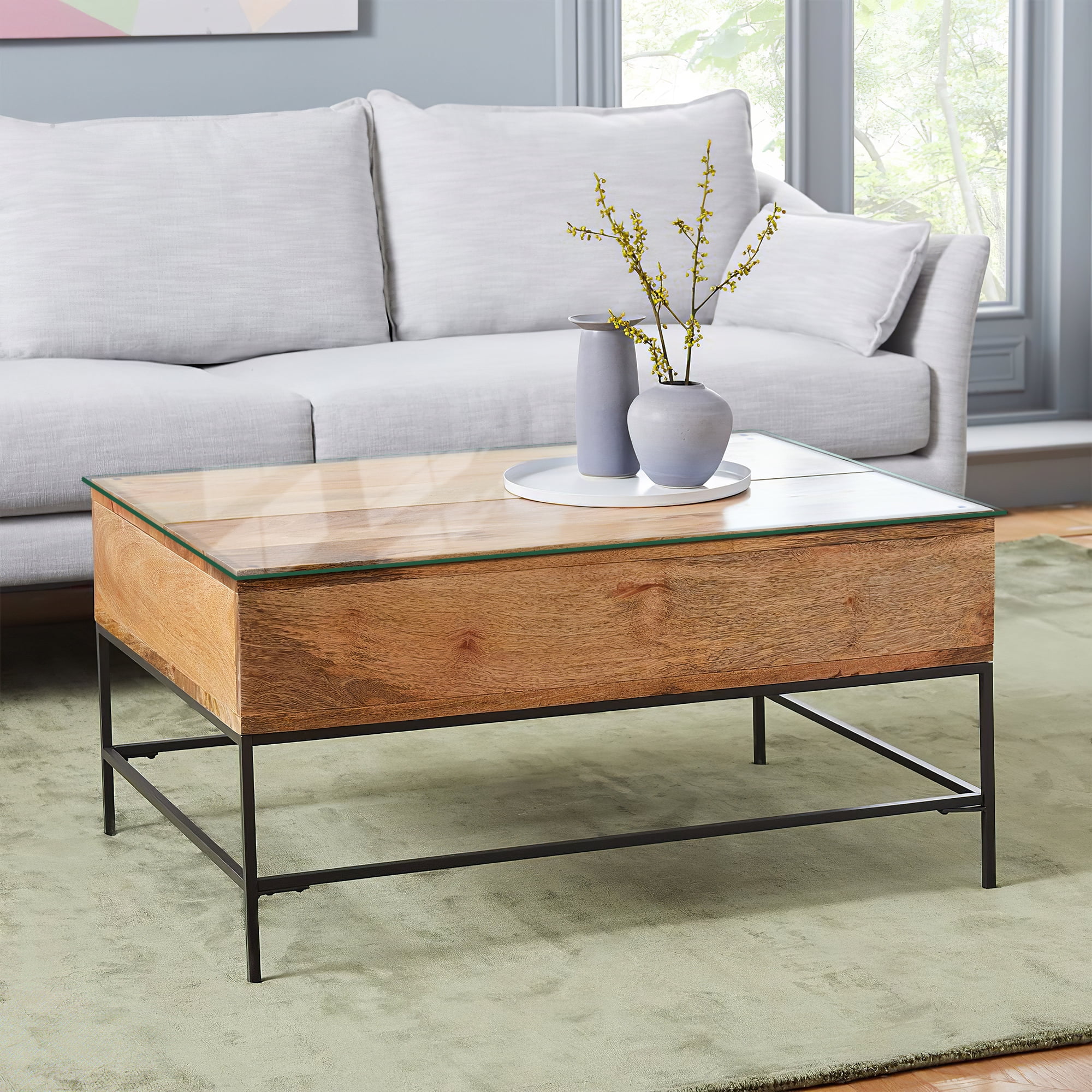 NeuType Square Glass Table Top 36x48 - Tempered Glass - Walmart.com