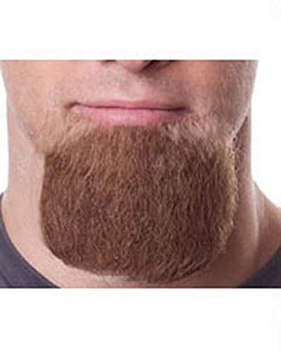 Square Goatee Color Black - Sepia Costume Wigs 1 Point Human Hair Fiber ...