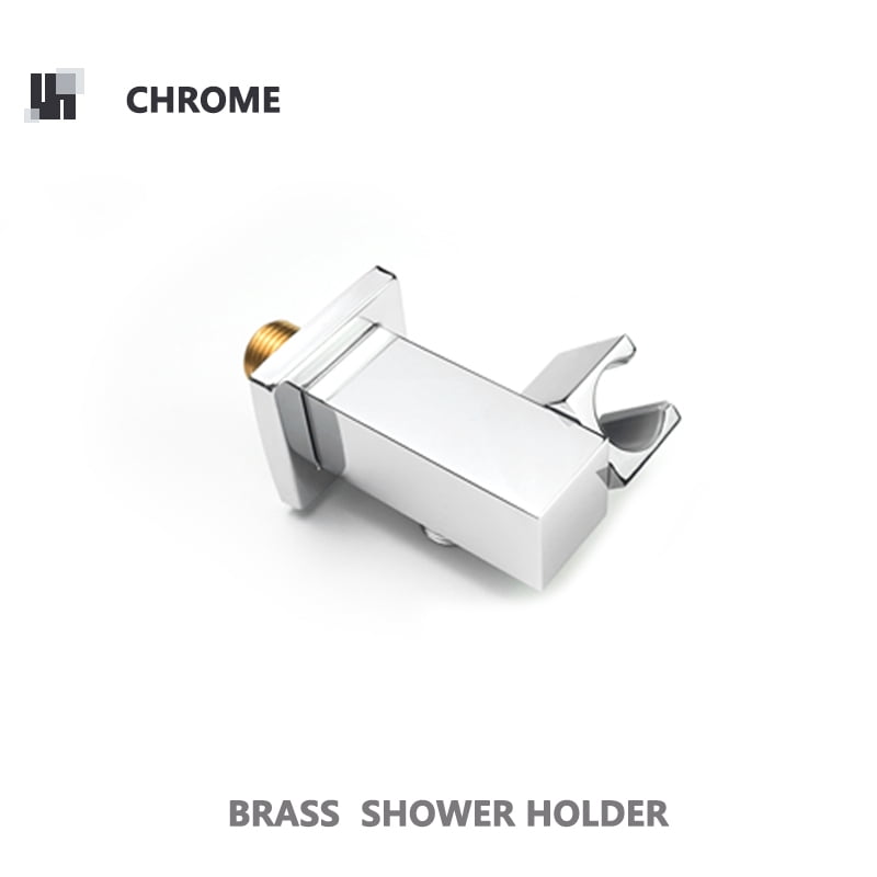 Square Hand Shower Chrome Hand Held Shower Set Adjustable Wall Mount ...