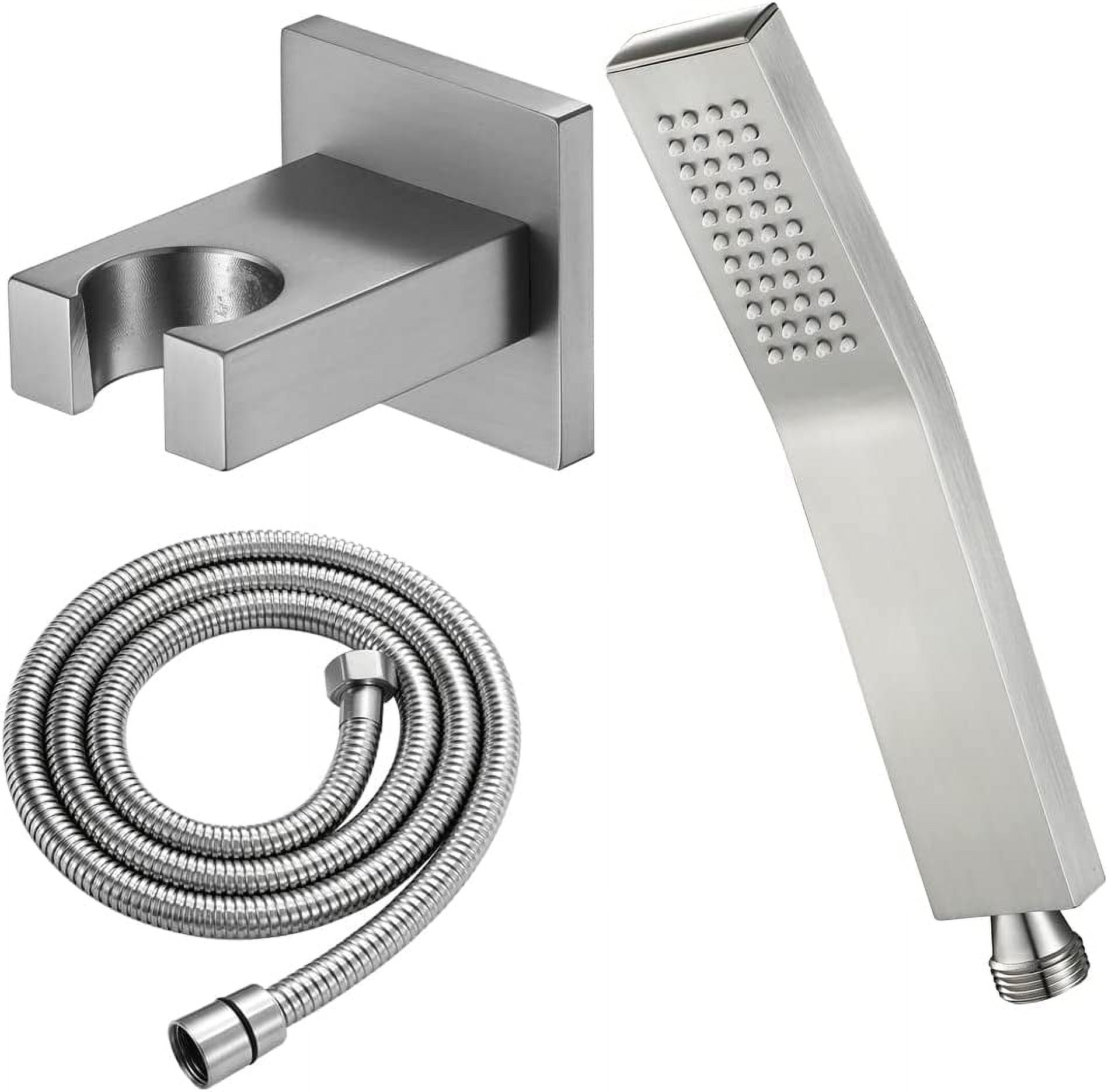 Square Handheld Shower, Wall Mount Bathroom Handheld Showerheads Brass ...