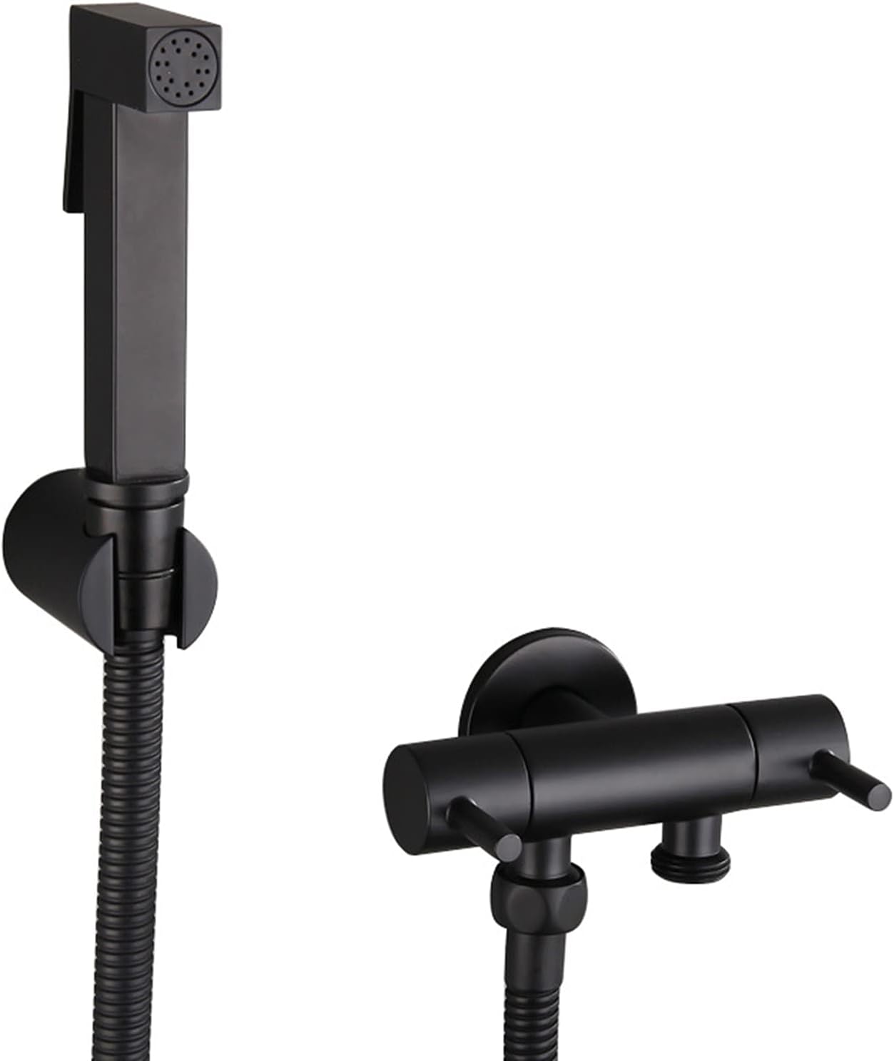 Square HandheldToilet Sprayer Dual Handle BathroomSprayer Set with ...