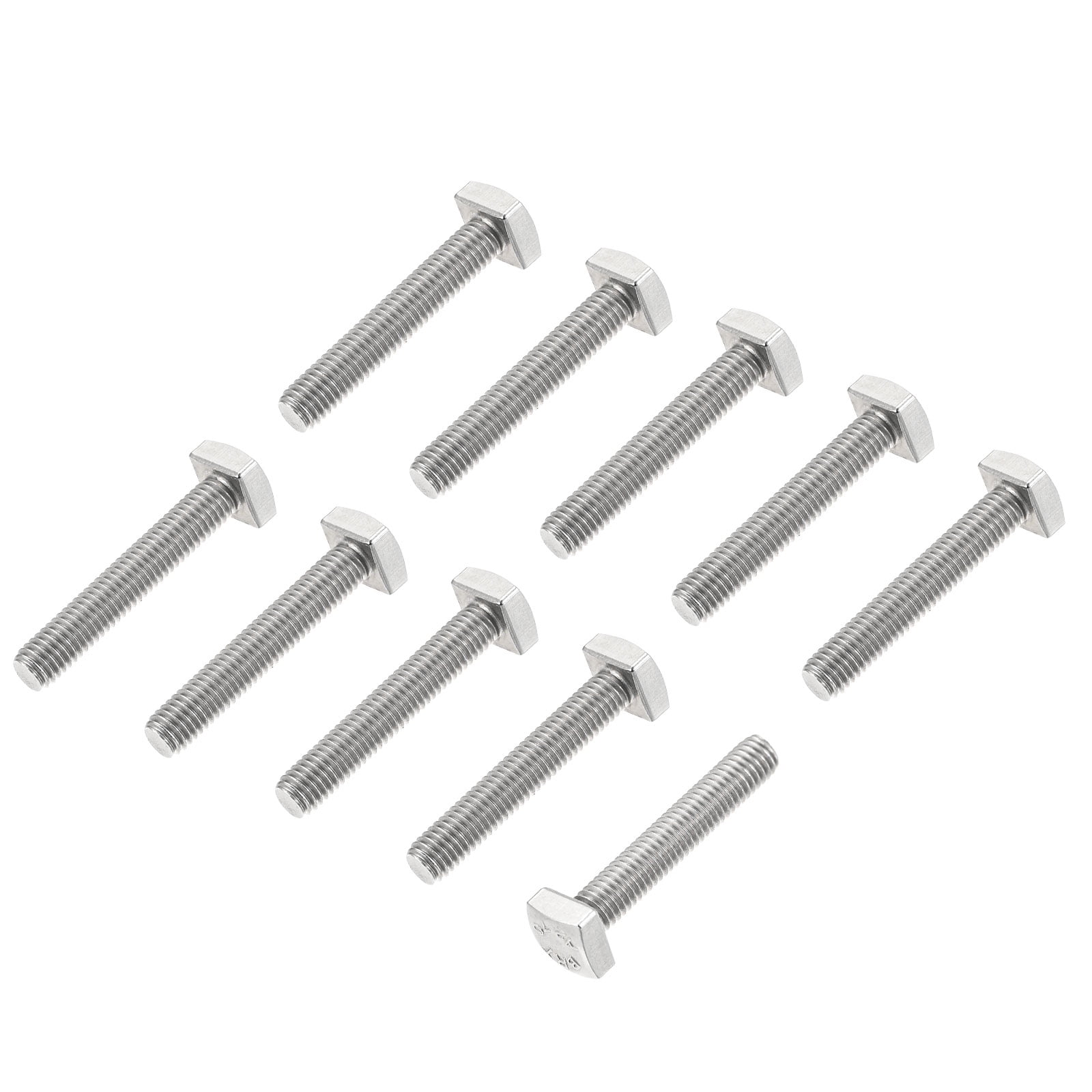 Square Head Bolt, 10 Pack M5x25mm 304 Stainless Steel Grade C Square ...