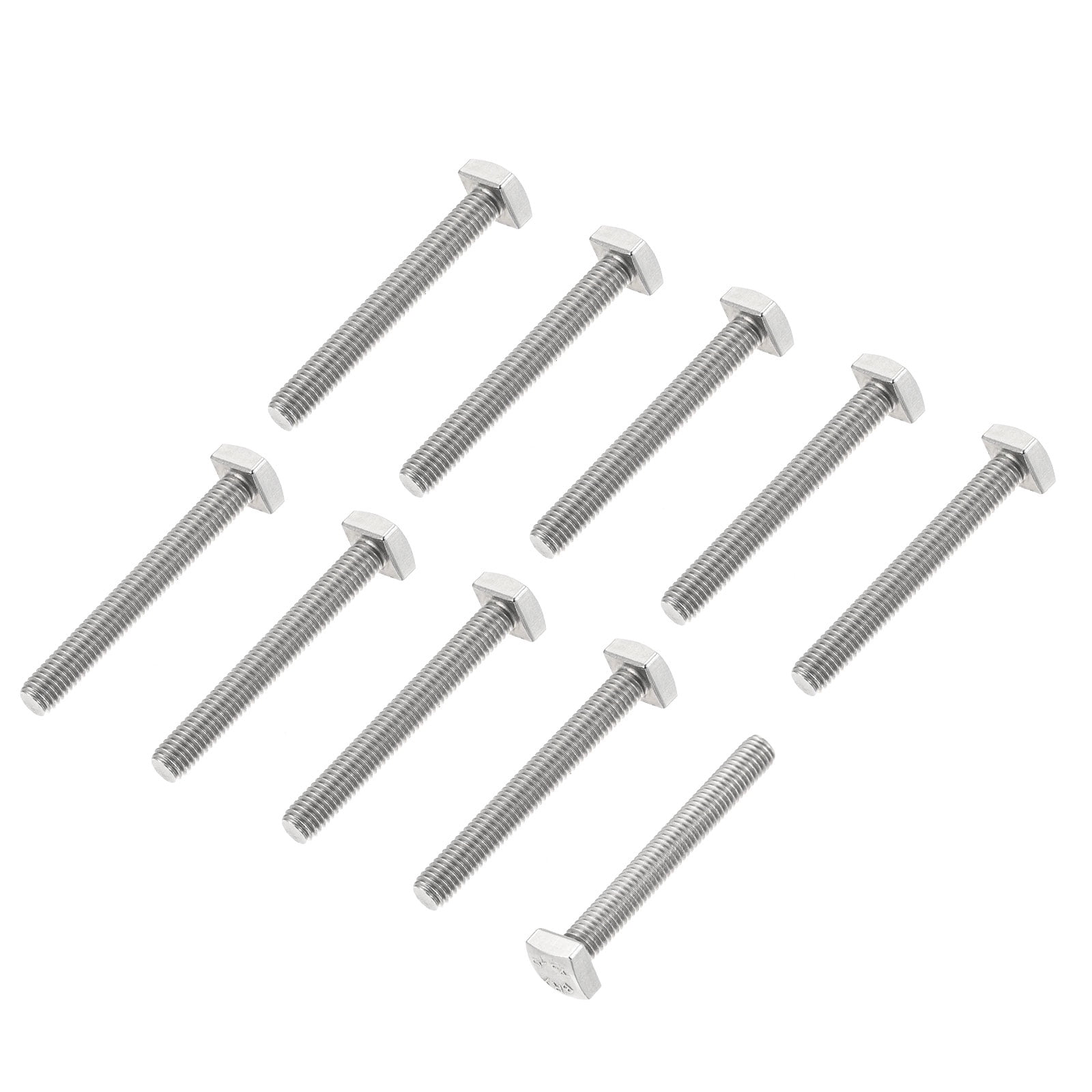 Square Head Bolt, 10 Pack M5x40mm 304 Stainless Steel Grade C Square ...