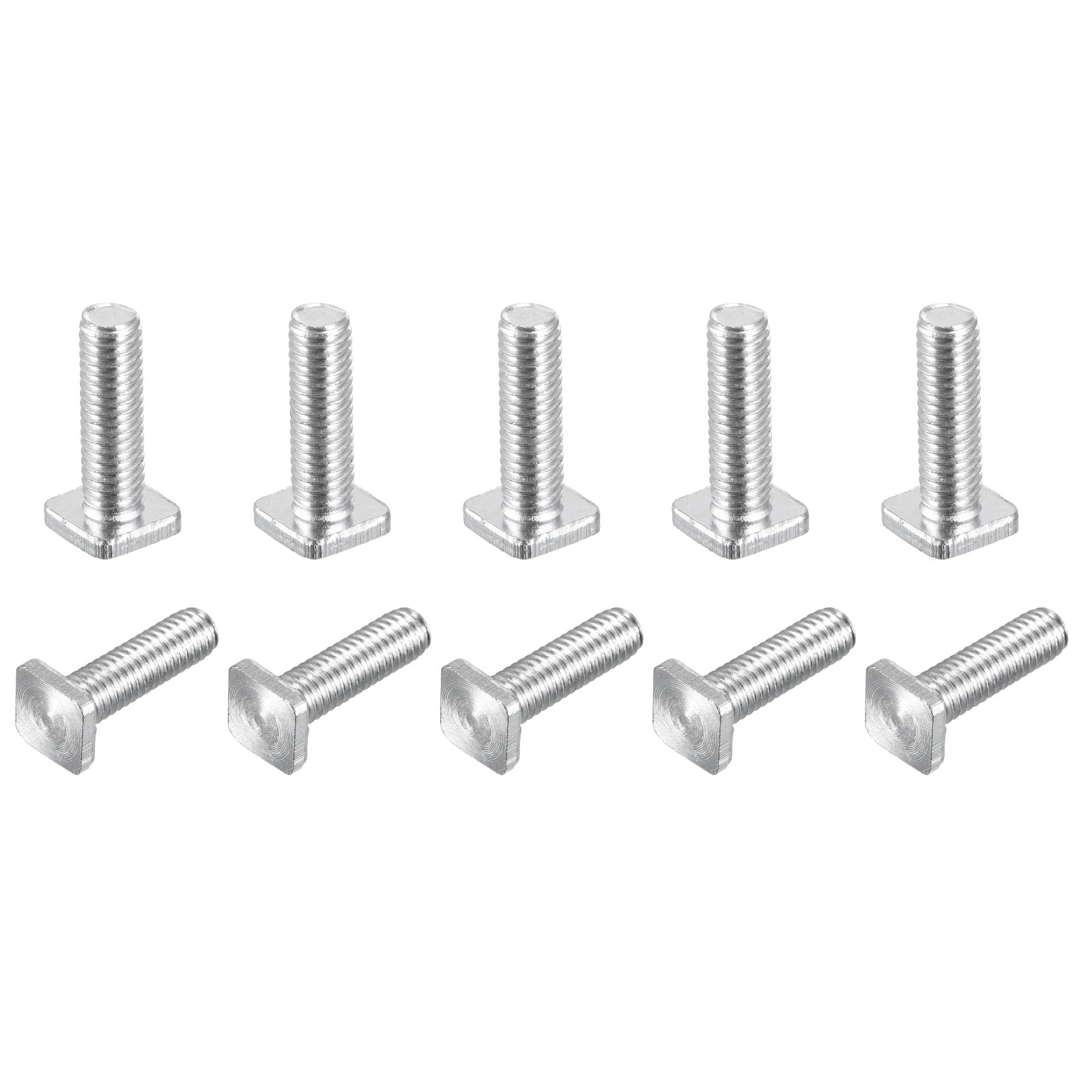 Square Head Bolt, 10 Pack M6x20mm Carbon Steel Grade 4.8 Square Screws ...