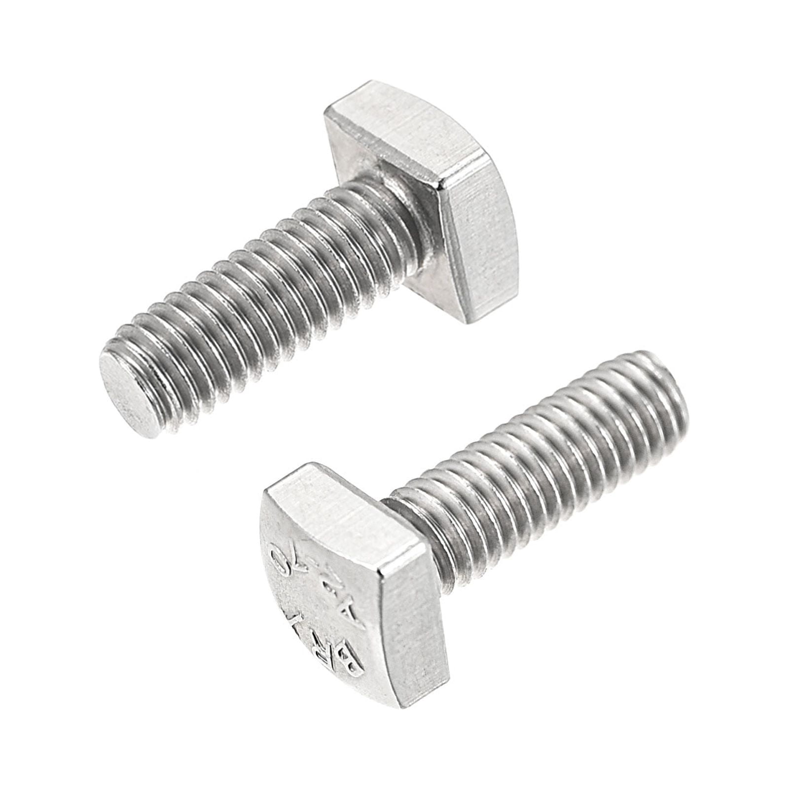 Square Head Bolt, 2 Pack M5x12mm 304 Stainless Steel Grade C Square ...