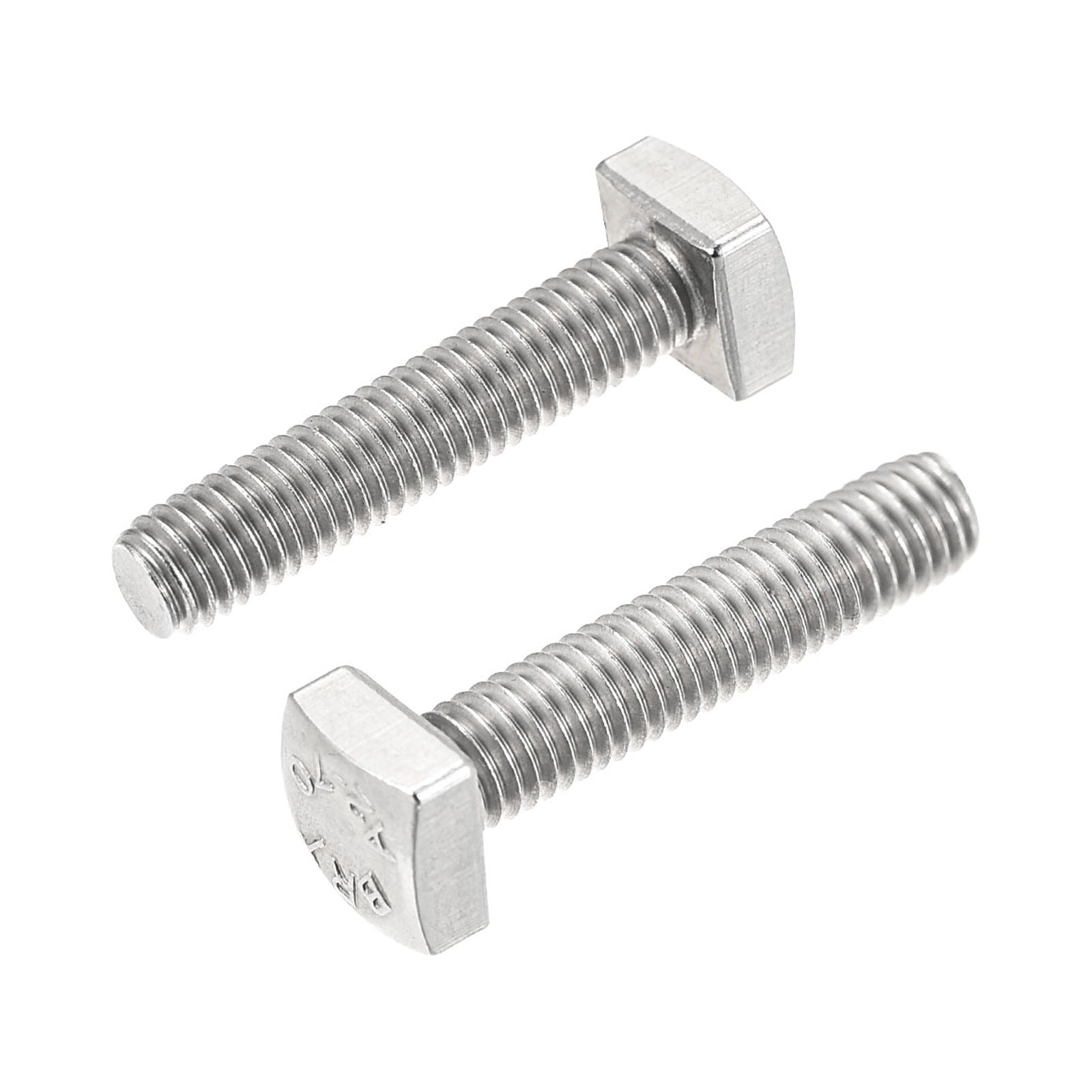 Square Head Bolt, 2 Pack M5x20mm 304 Stainless Steel Grade C Square ...