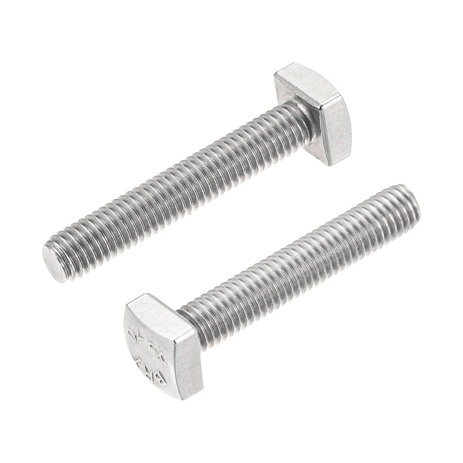 Square Head Bolt, 2 Pack M5x25mm 304 Stainless Steel Grade C Square ...