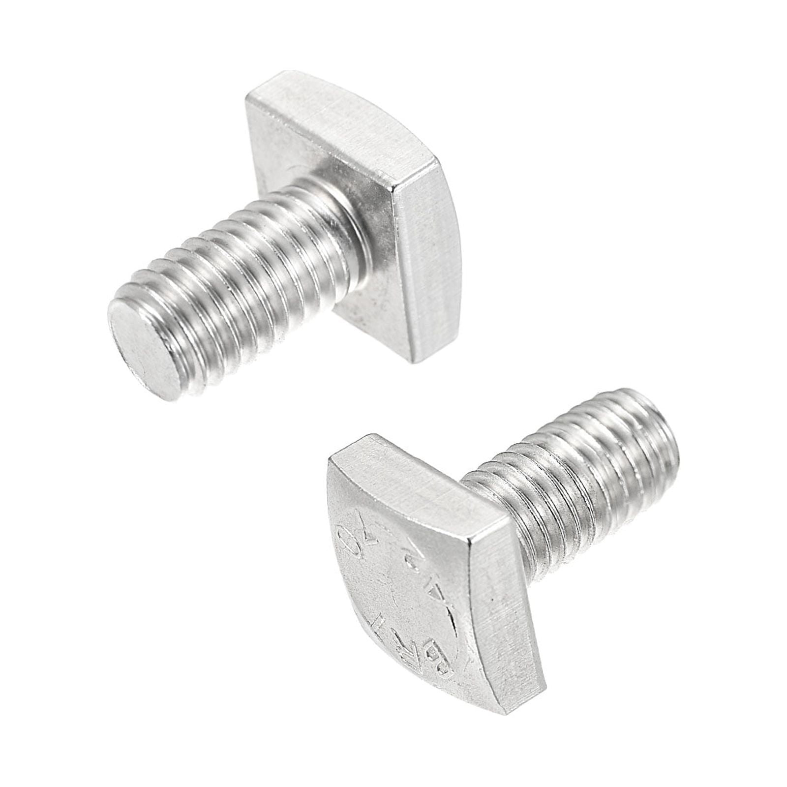 Square Head Bolt, 2 Pack M6x10mm 304 Stainless Steel Grade C Square ...